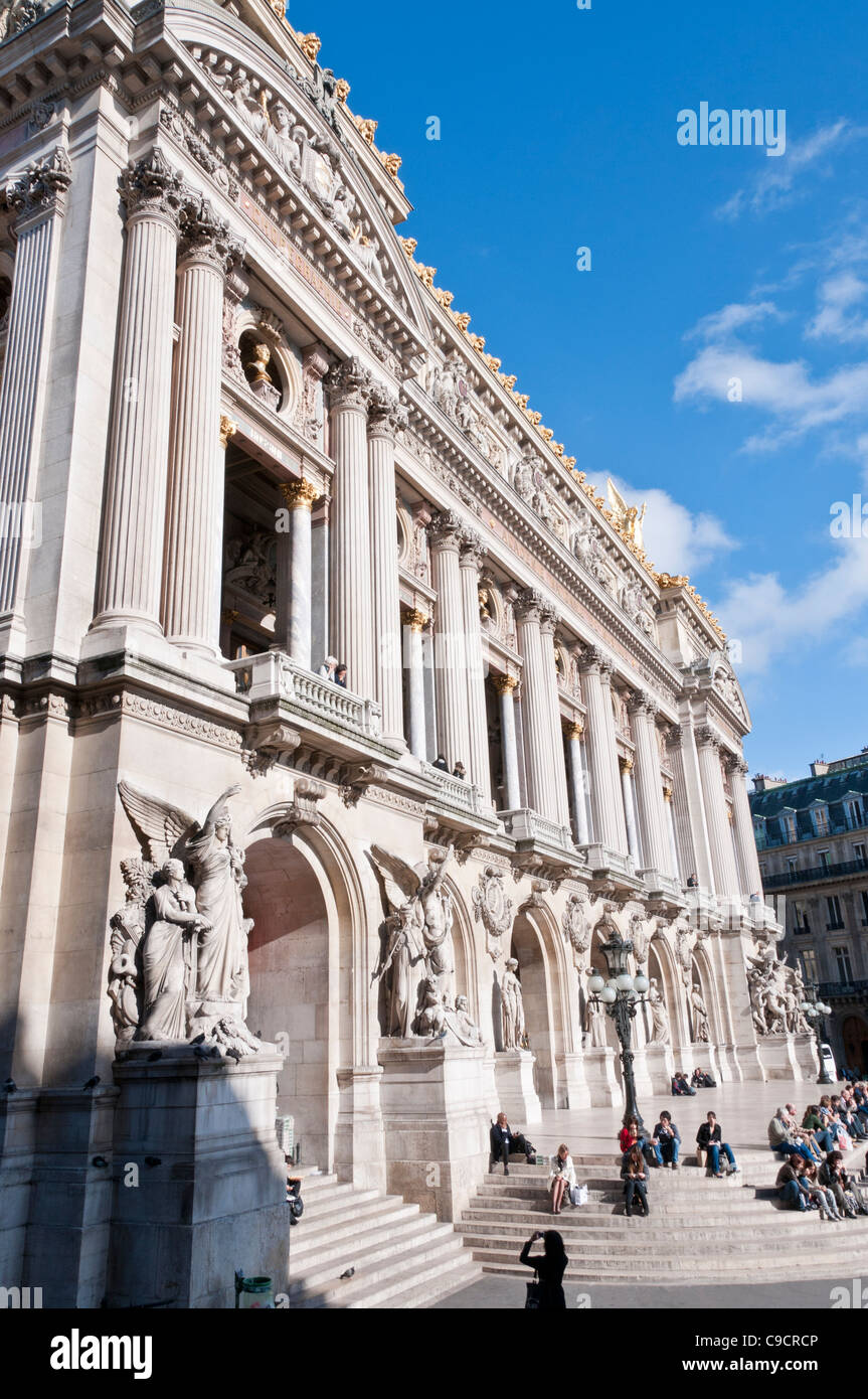 exterior Palais opera house de Paris Garnier France Stock Photo - Alamy