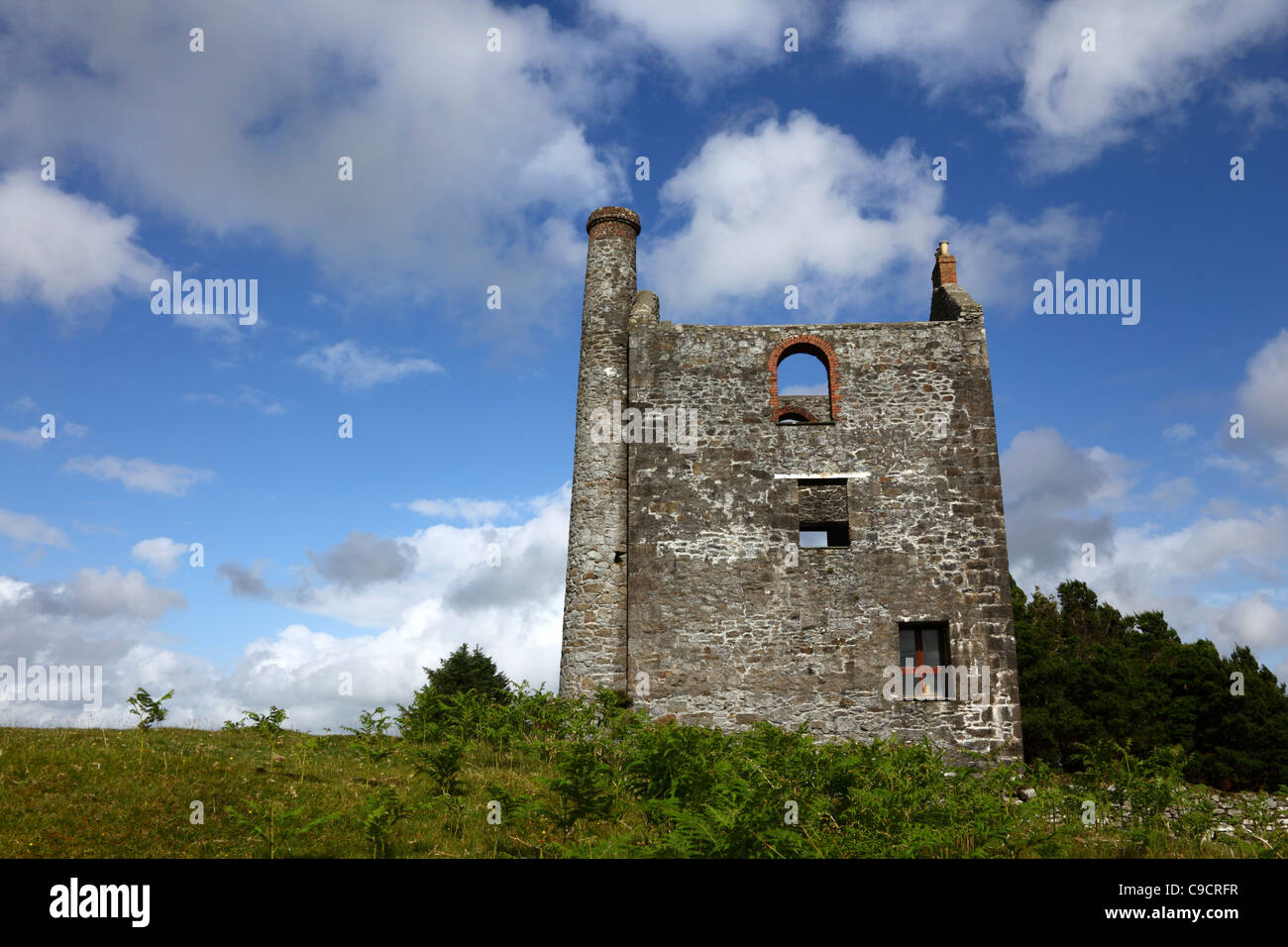 Housemans Engine House of the former South Phoenix tin mine , now the ...