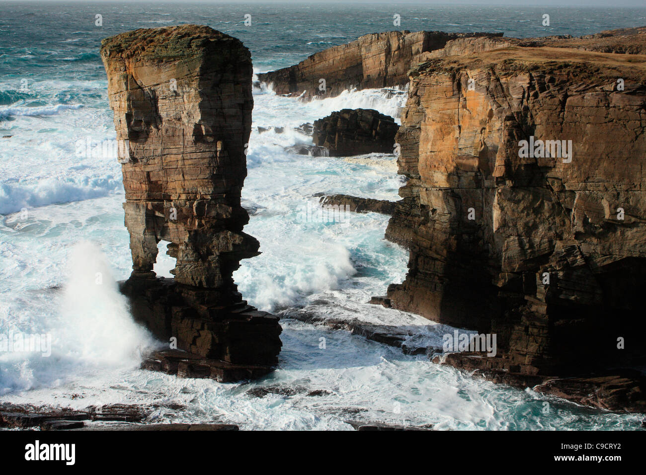 Orkney Islands, Yesnaby sea stack Stock Photo - Alamy