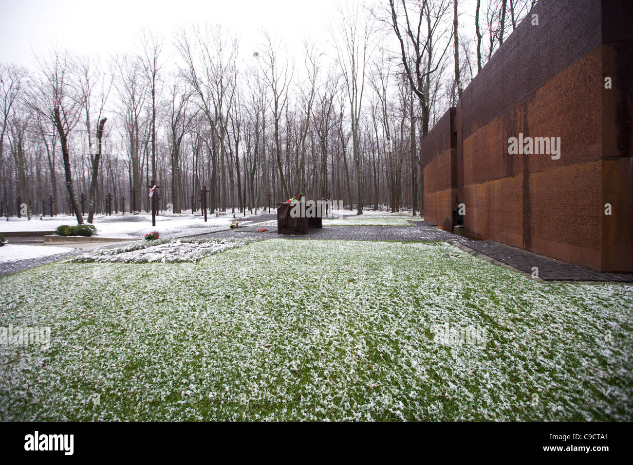 Memorial to Victims of Katyn Massacre, Kharkiv, Ukraine Stock Photo - Alamy