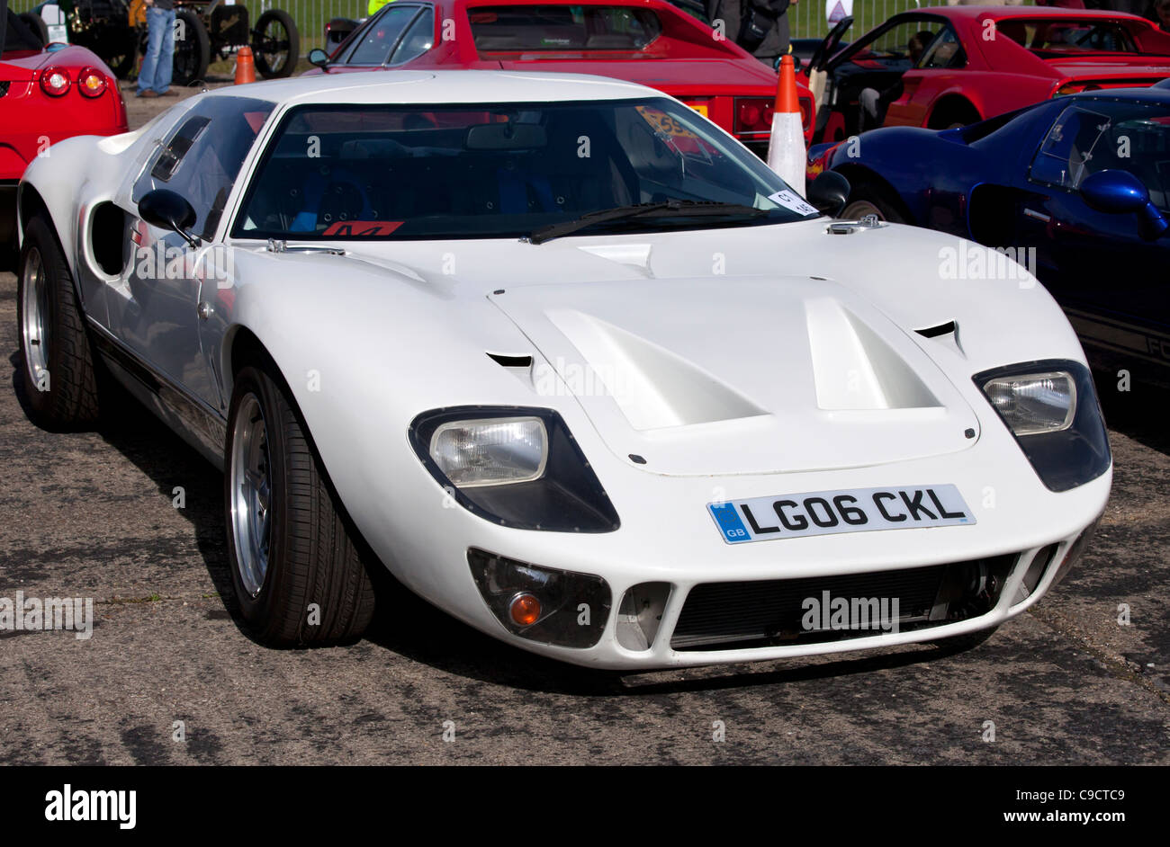 Dax White GT 40 Mk 1 2006 Stock Photo - Alamy
