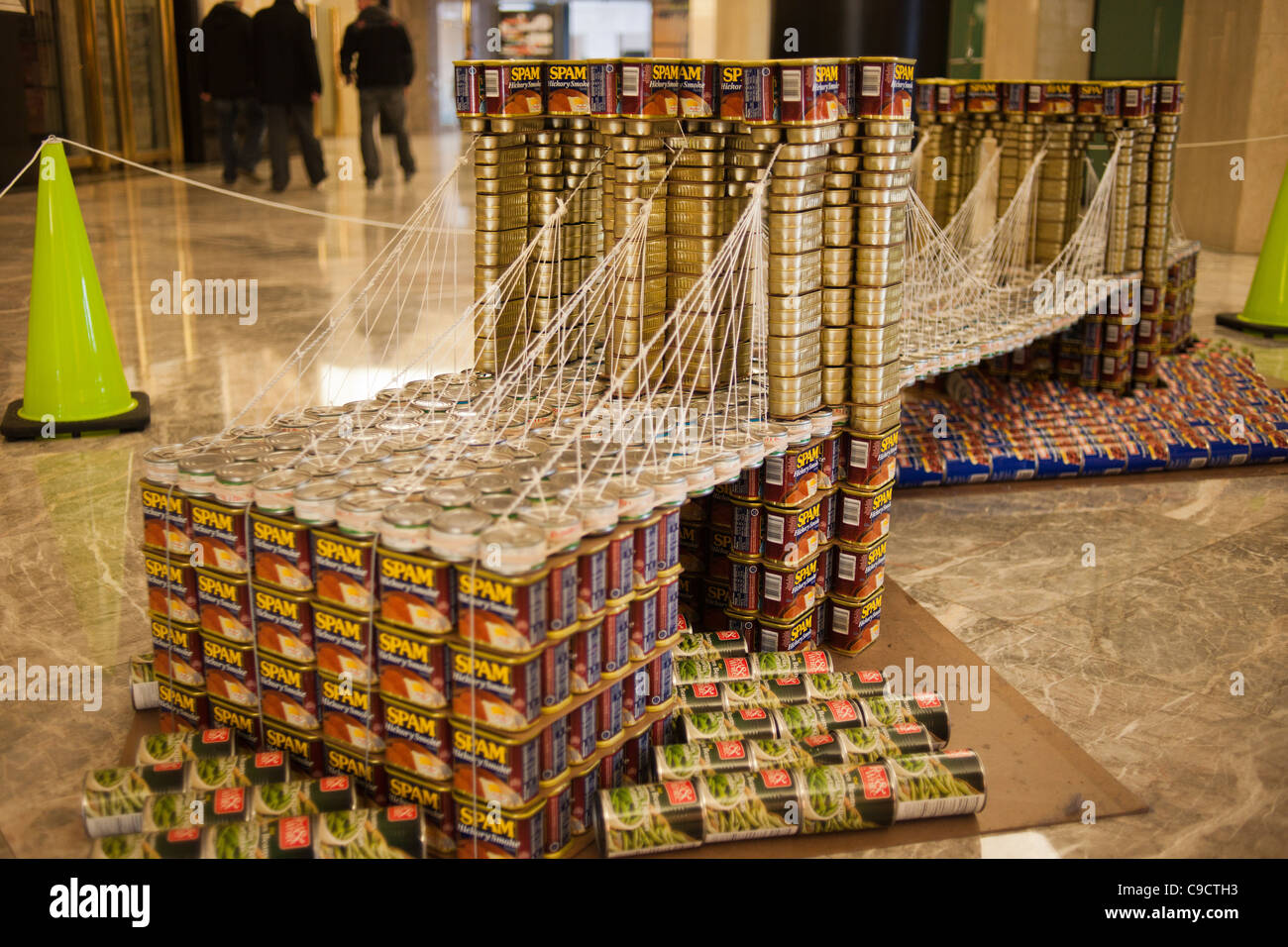 19th Canstruction Design Competition in New York, seen on Saturday ...