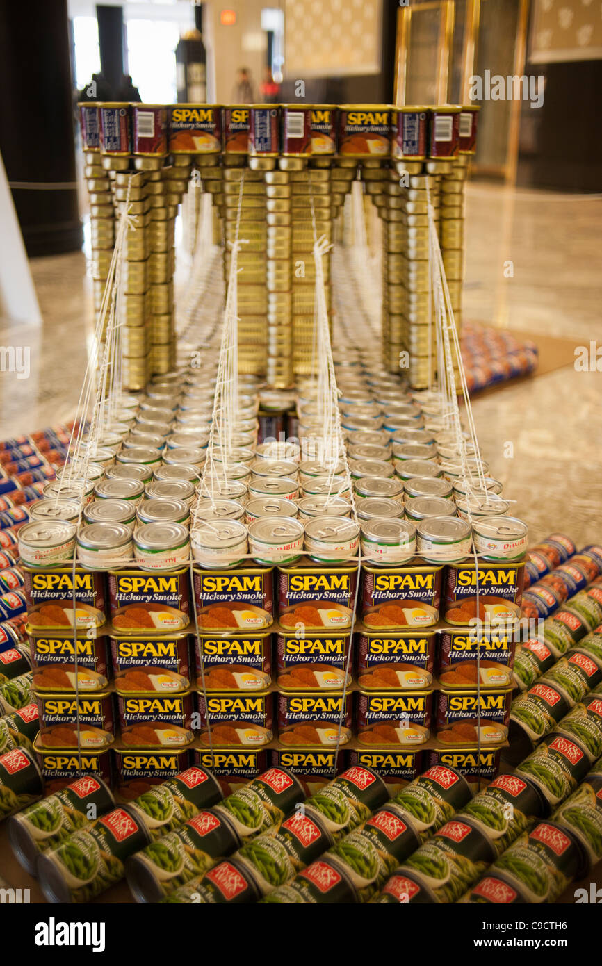 19th Canstruction Design Competition in New York, seen on Saturday ...