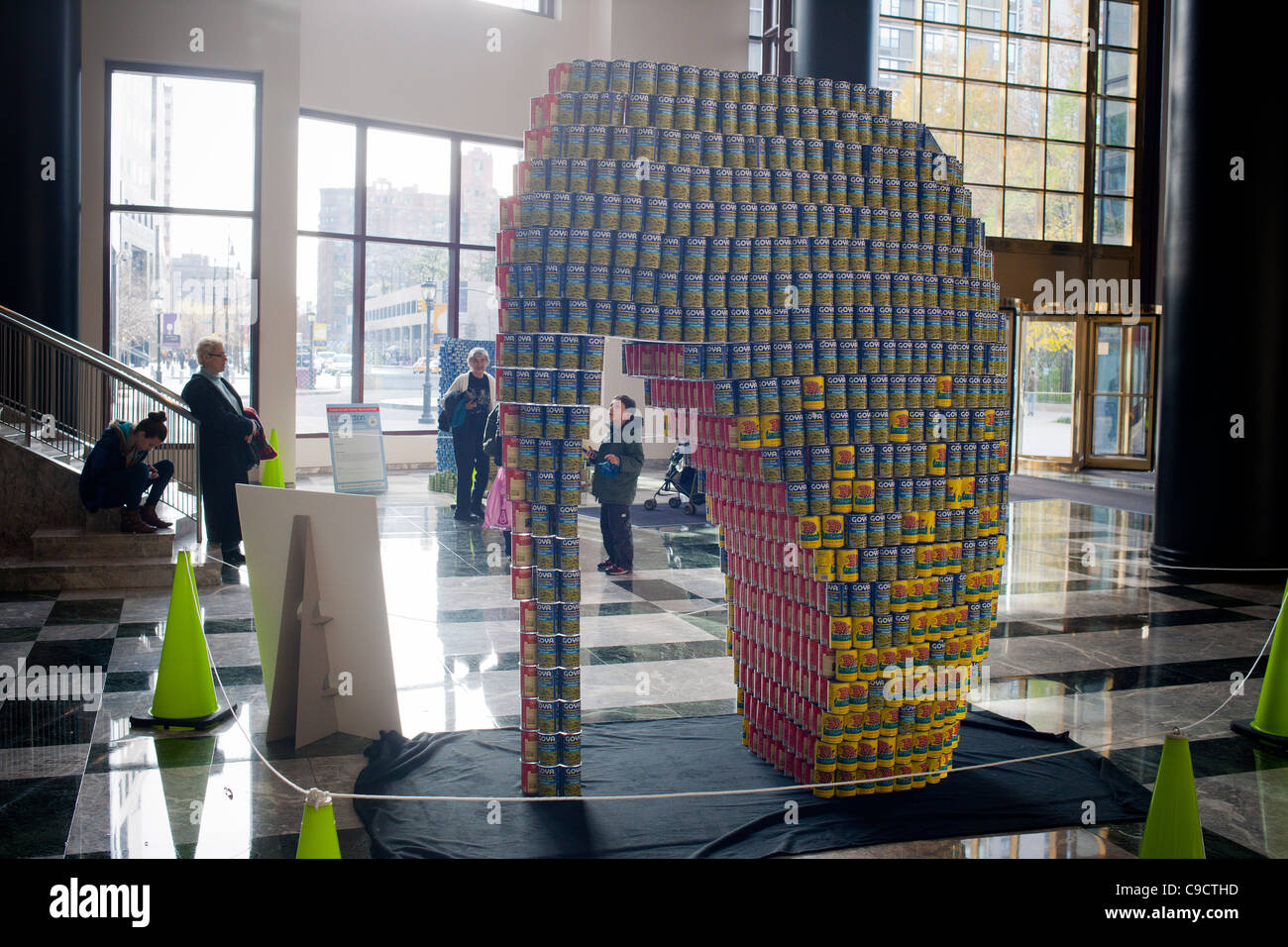19th Canstruction Design Competition in New York, seen on Saturday ...