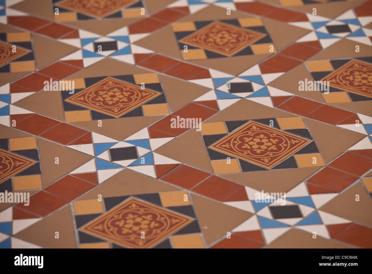 Melbourne historical patterned clay path floor tiles seen in both ...