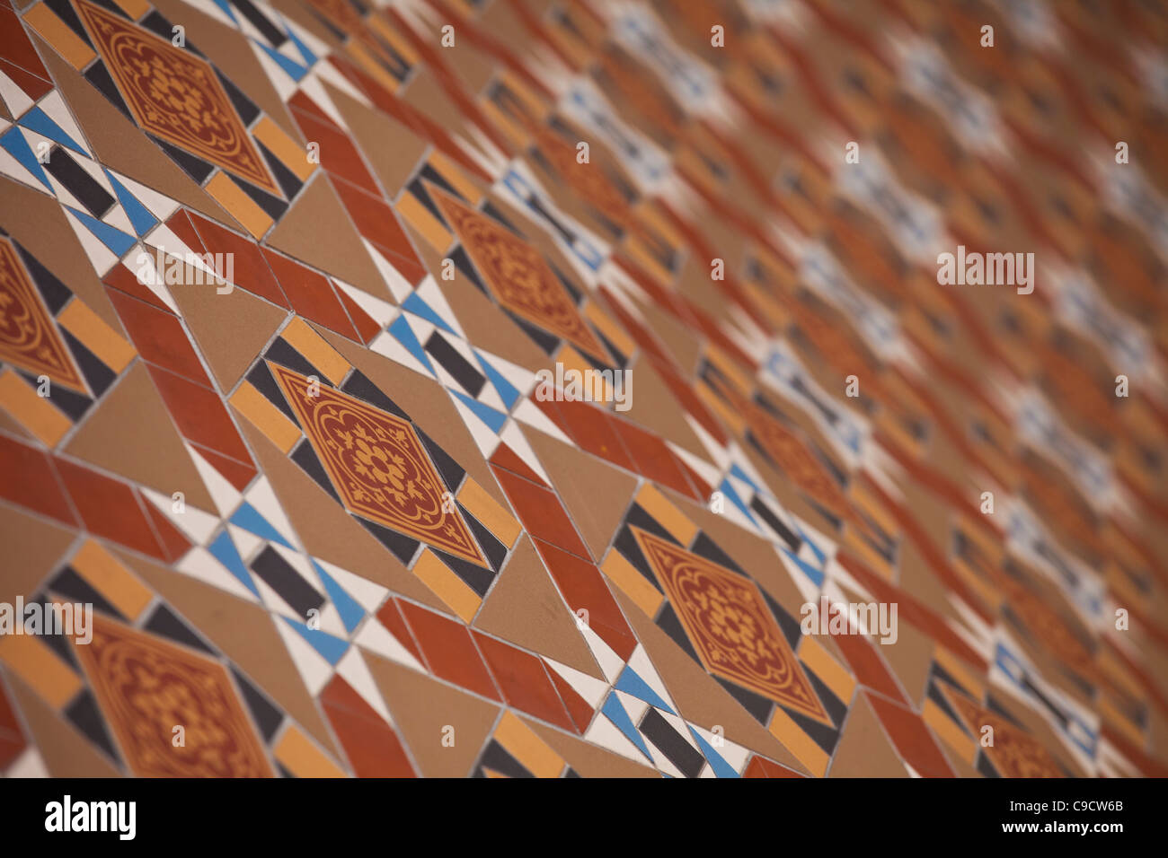 Melbourne historical patterned clay path floor tiles seen in both ...