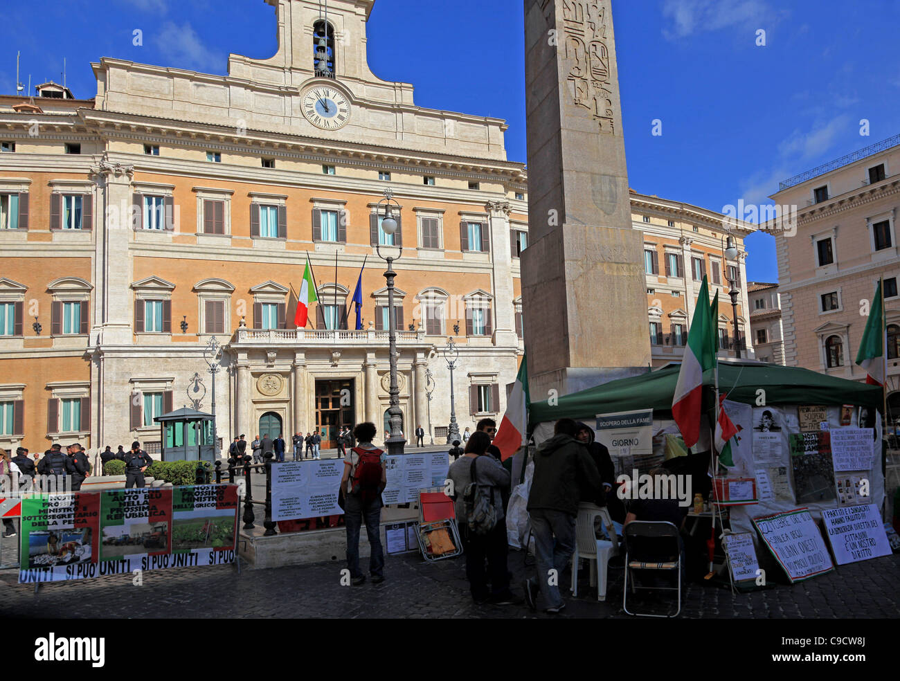 Italian Parliament Building, Palazzo Montecitorio Stock Photo - Alamy