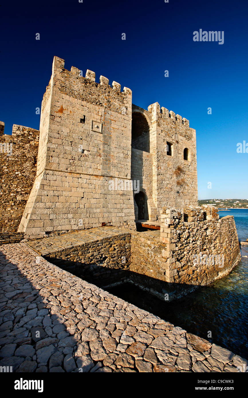 Greece, Messinia Prefecture. The Venetian castle of Methoni, its gate ...