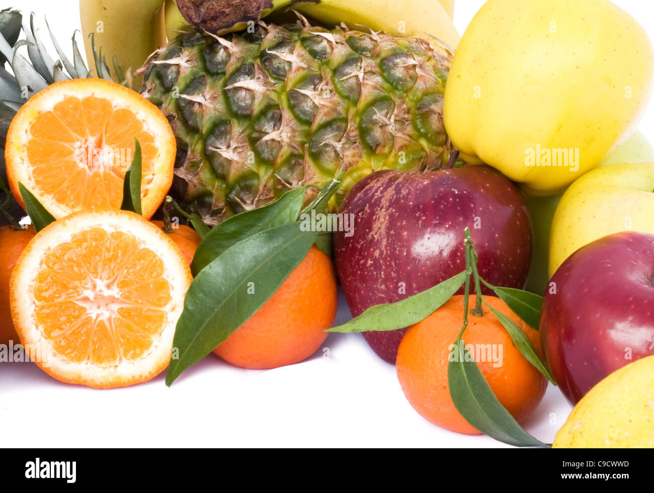 Mix of fruits - closeup Stock Photo - Alamy
