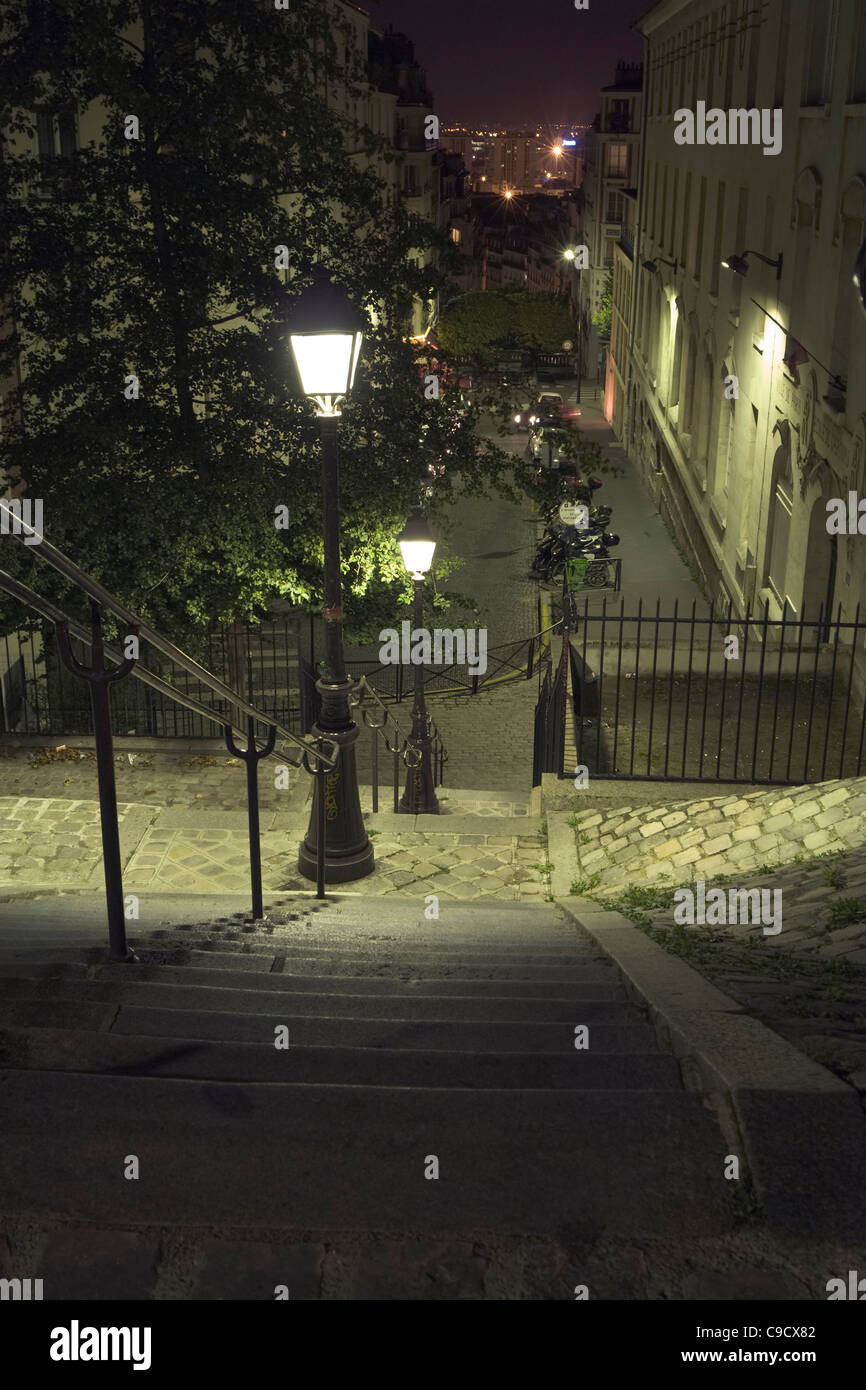 Montmartre Steps Paris Stock Photos & Montmartre Steps Paris Stock ...