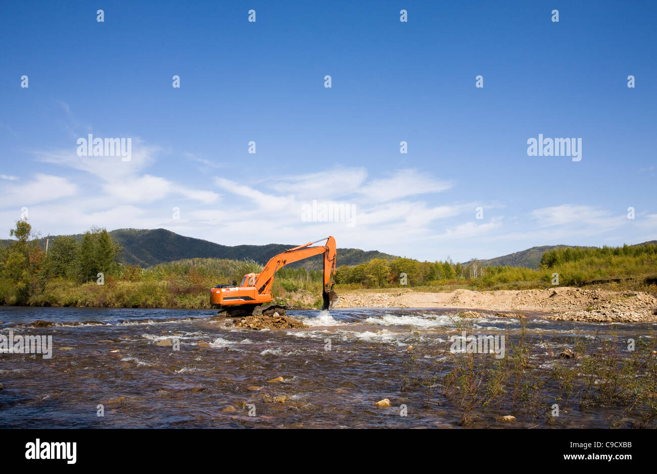 Dredging machine hi-res stock photography and images - Alamy