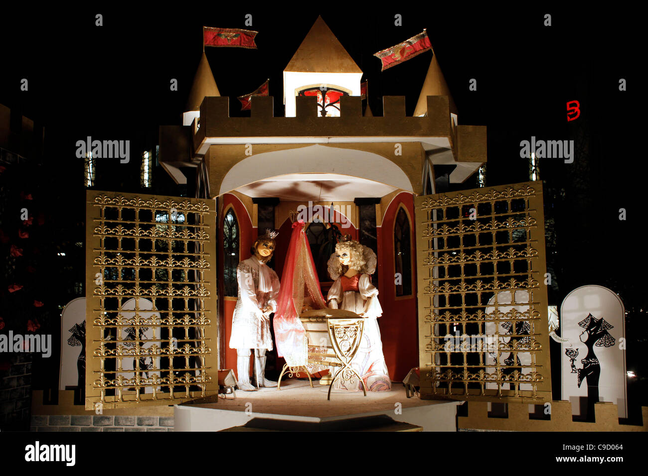 Fairy tale figures displayed during the opening of the traditional ...