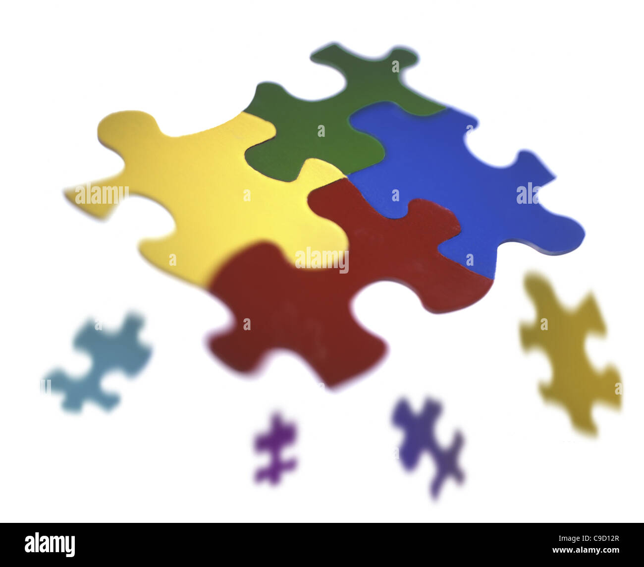 Jigsaw puzzle pieces white hi-res stock photography and images - Alamy