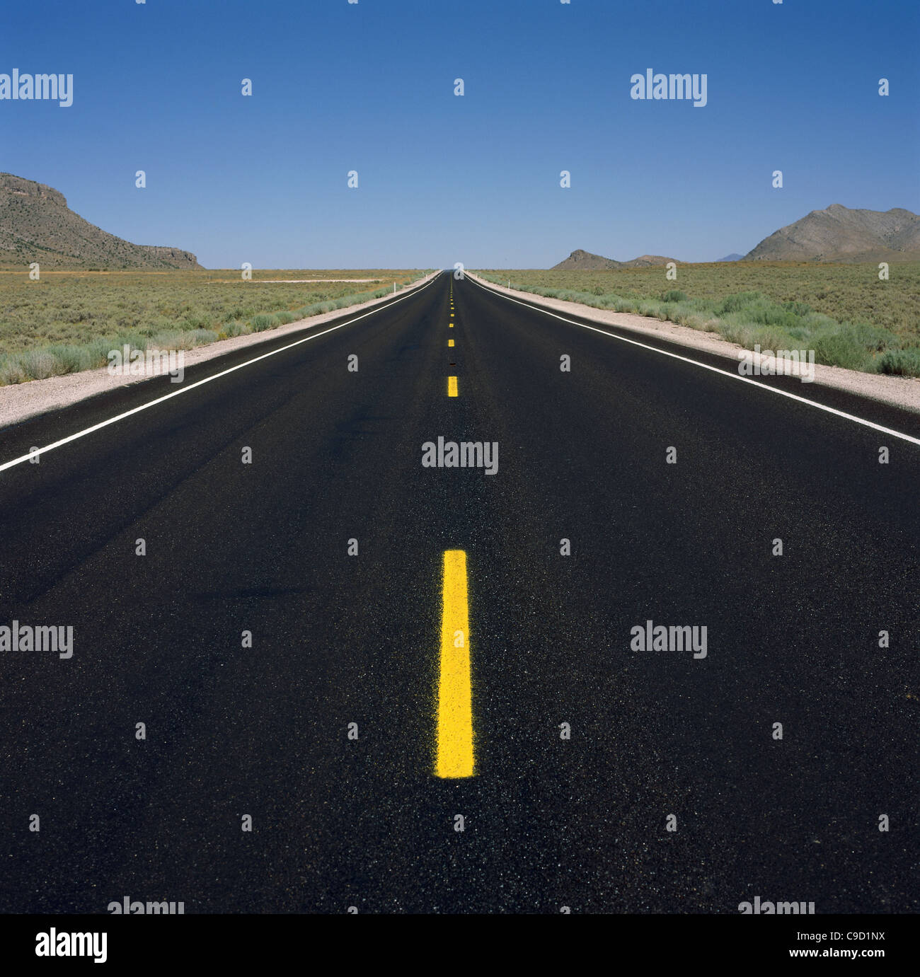 Road in Nevada, USA Stock Photo - Alamy