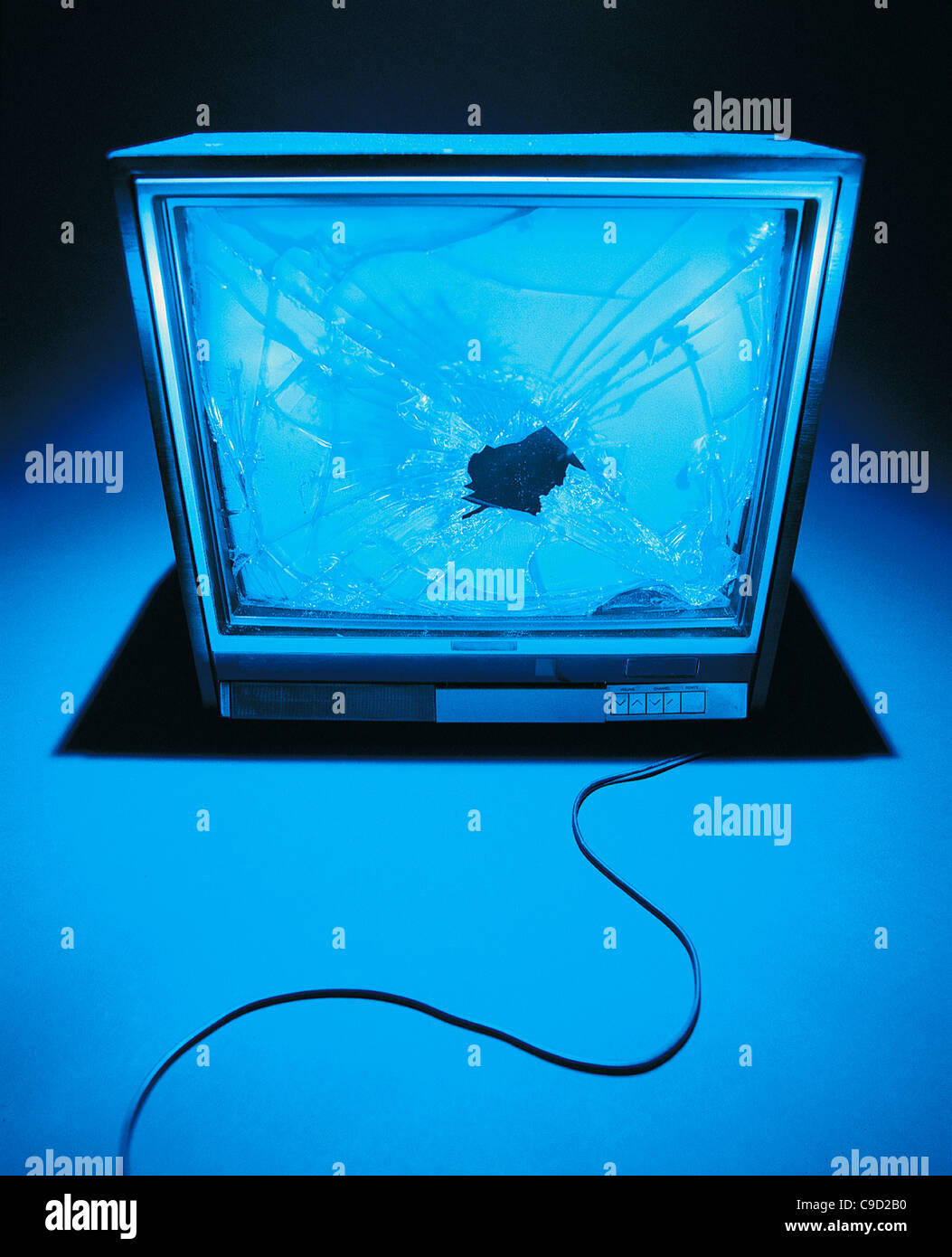Broken Tv Screen High Resolution Stock Photography and Images - Alamy
