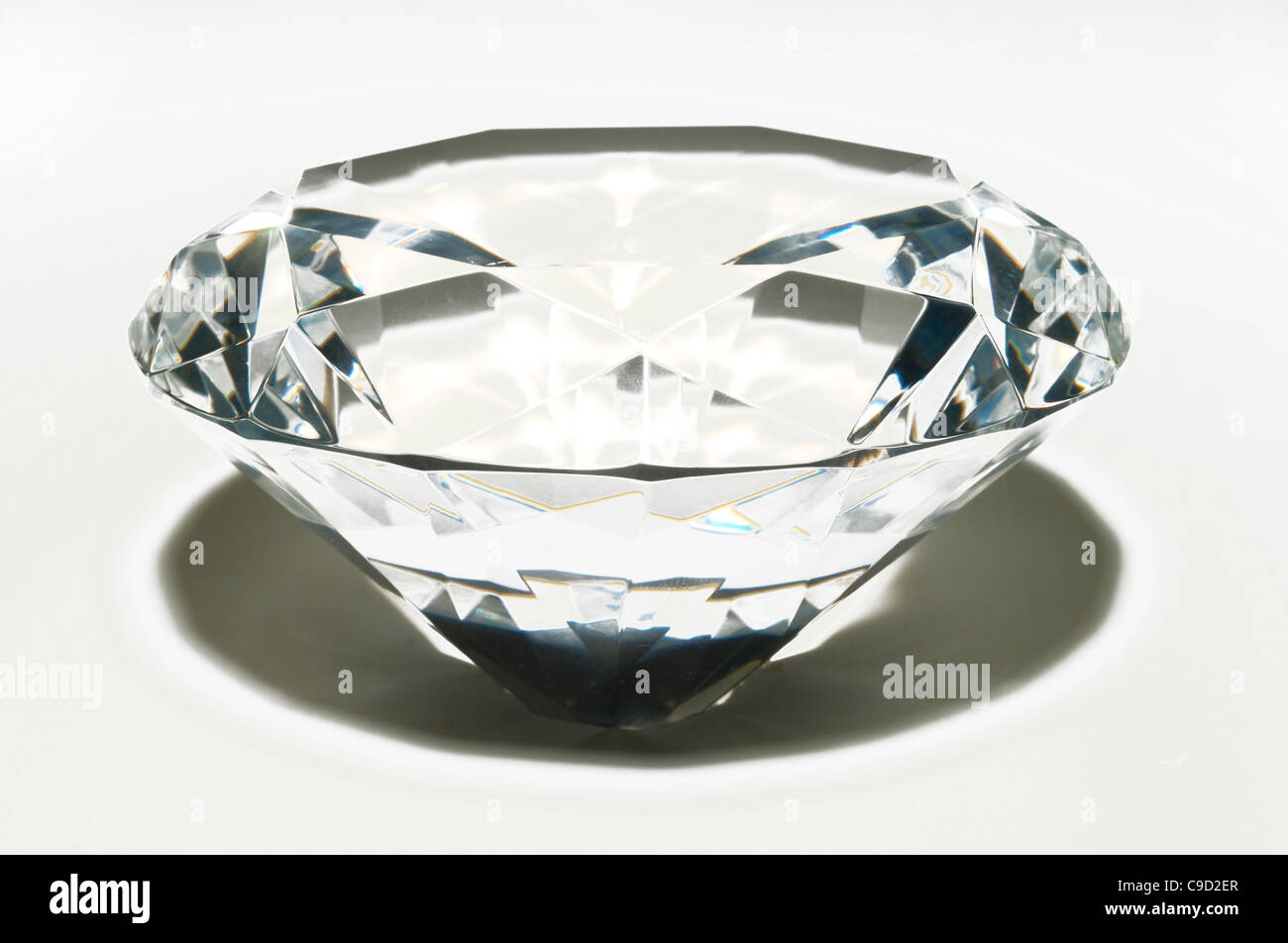 Large diamond with shadow Stock Photo - Alamy