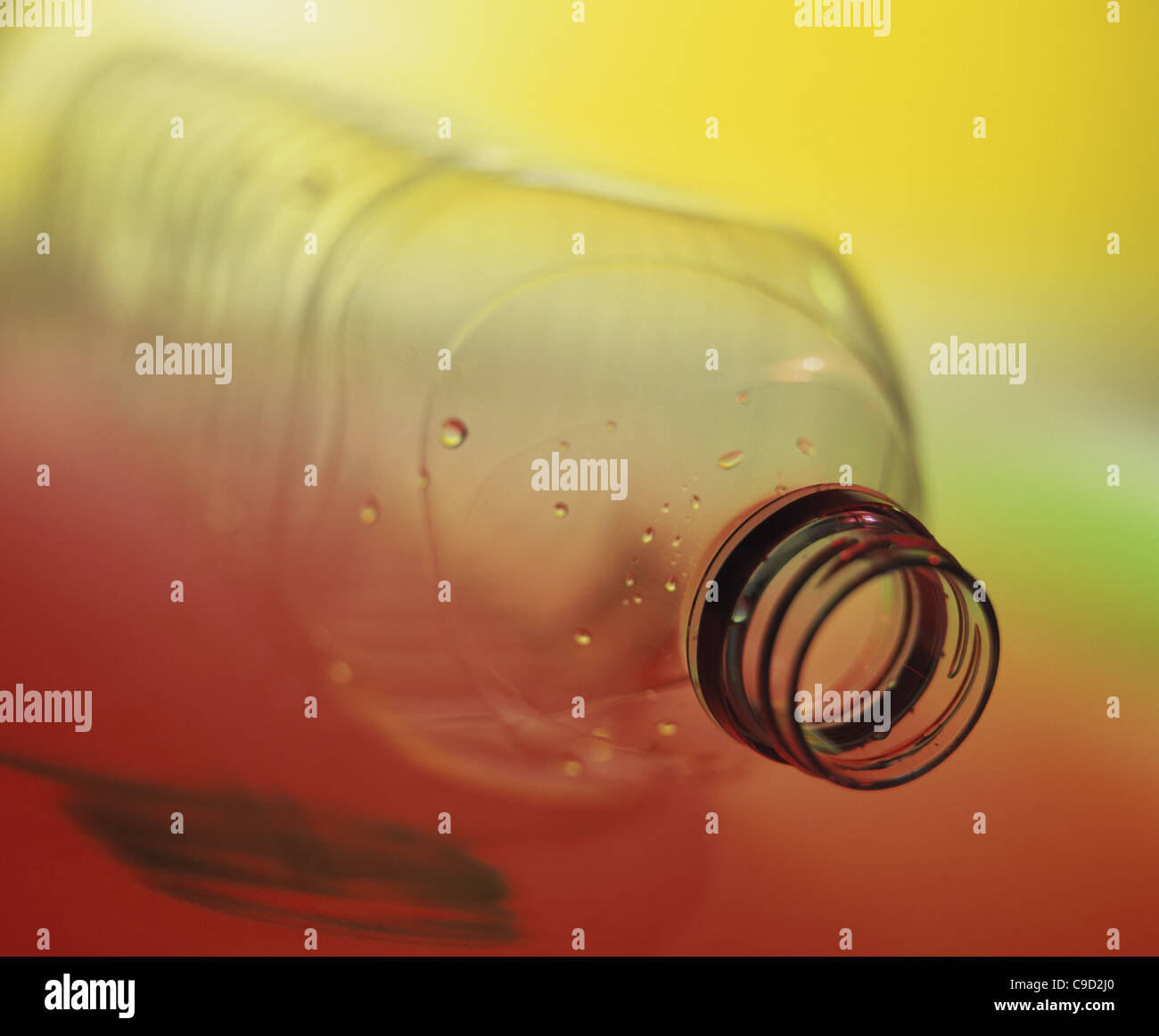 Close-up of an empty plastic bottle Stock Photo - Alamy