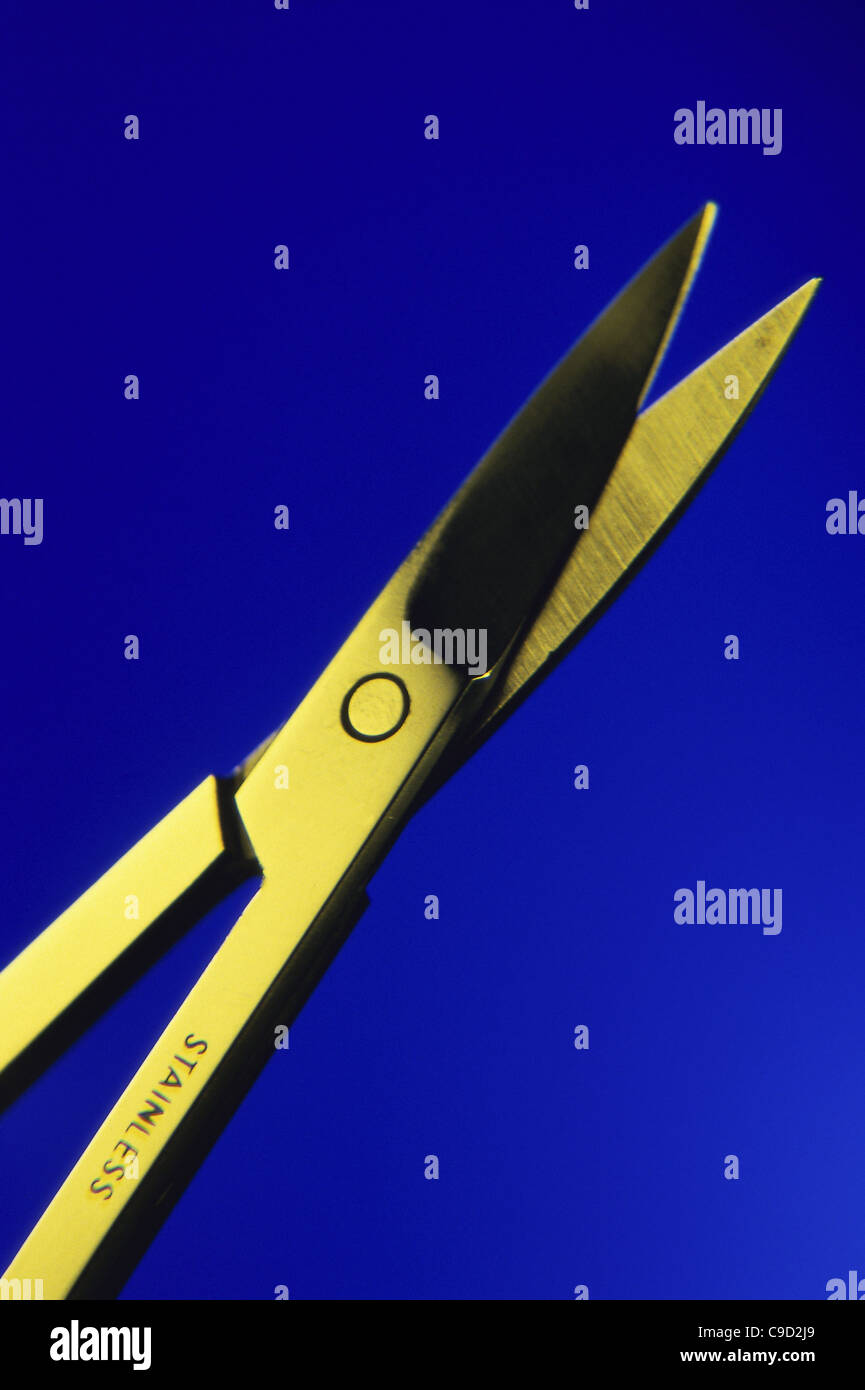 Close-up of a pair of scissors Stock Photo - Alamy