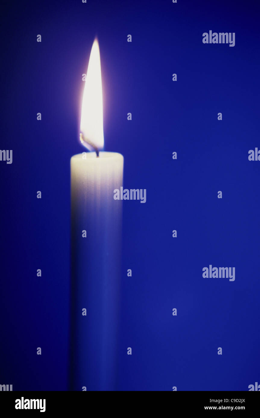Close up lit candle part hi-res stock photography and images - Alamy