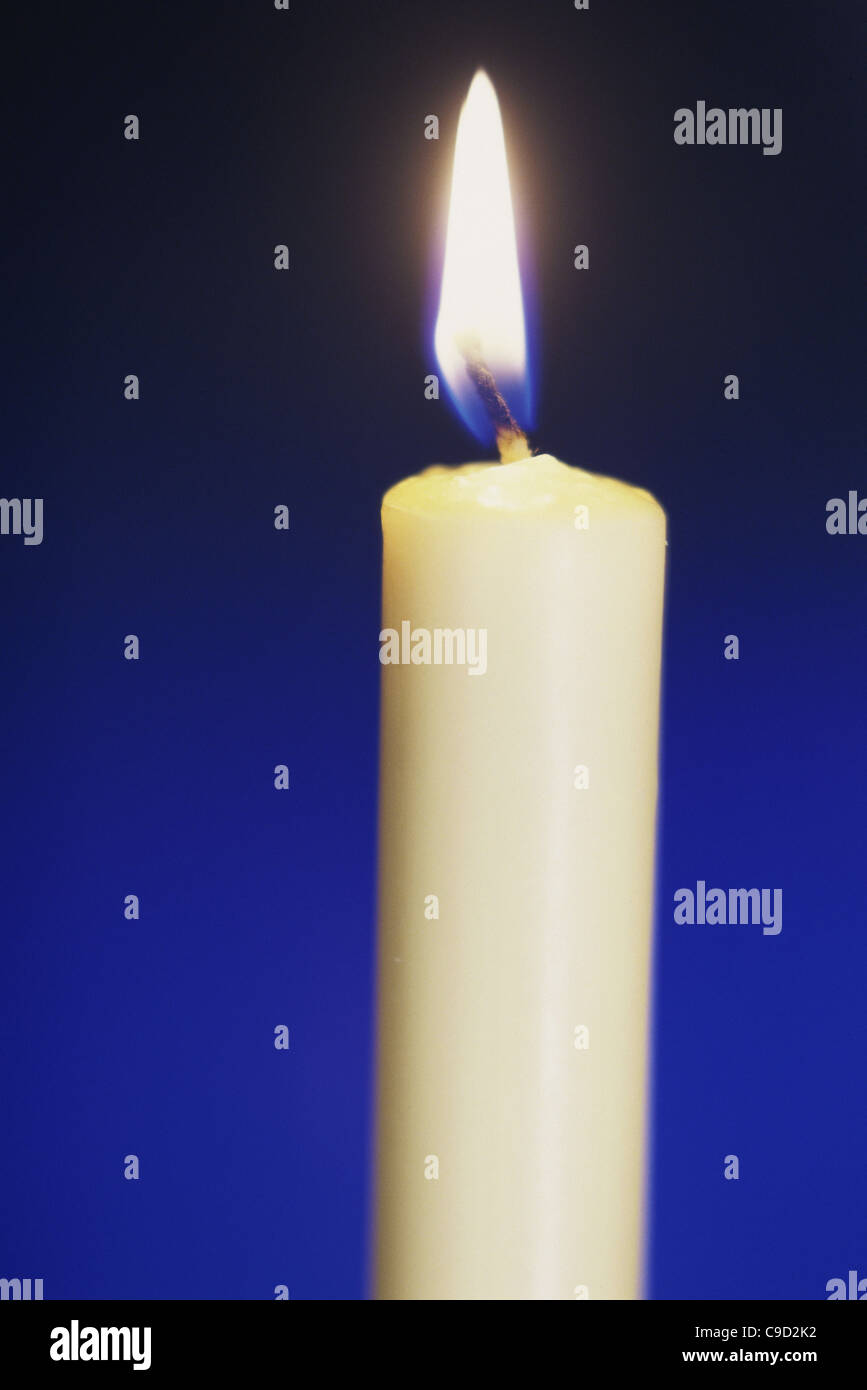 Close up lit candle part hi-res stock photography and images - Alamy
