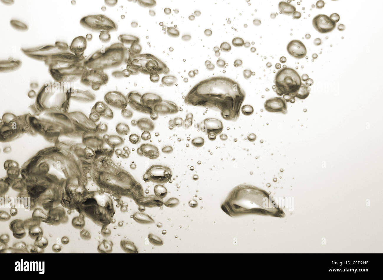 Close-up of water bubbles Stock Photo - Alamy