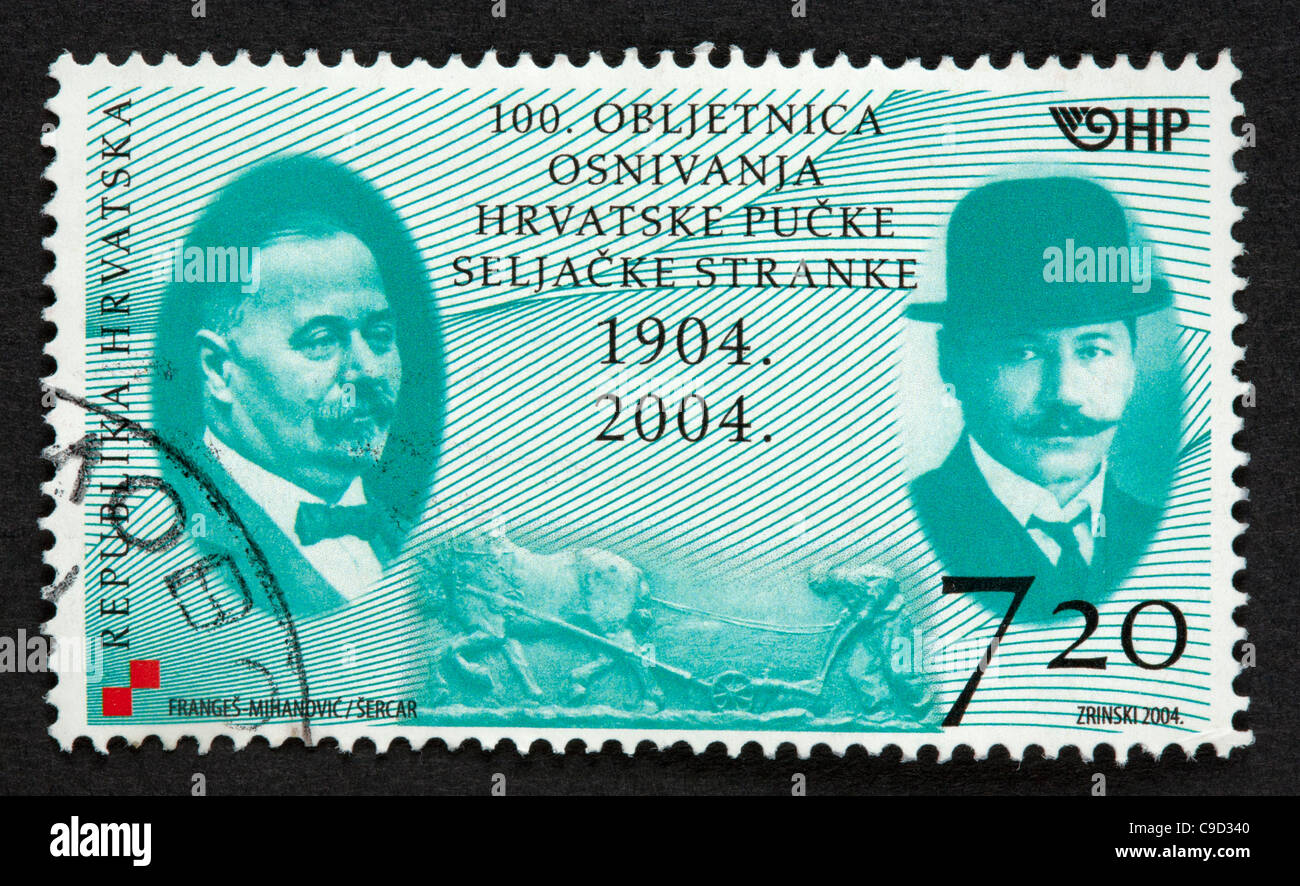 Postage stamp croatia hi-res stock photography and images - Alamy