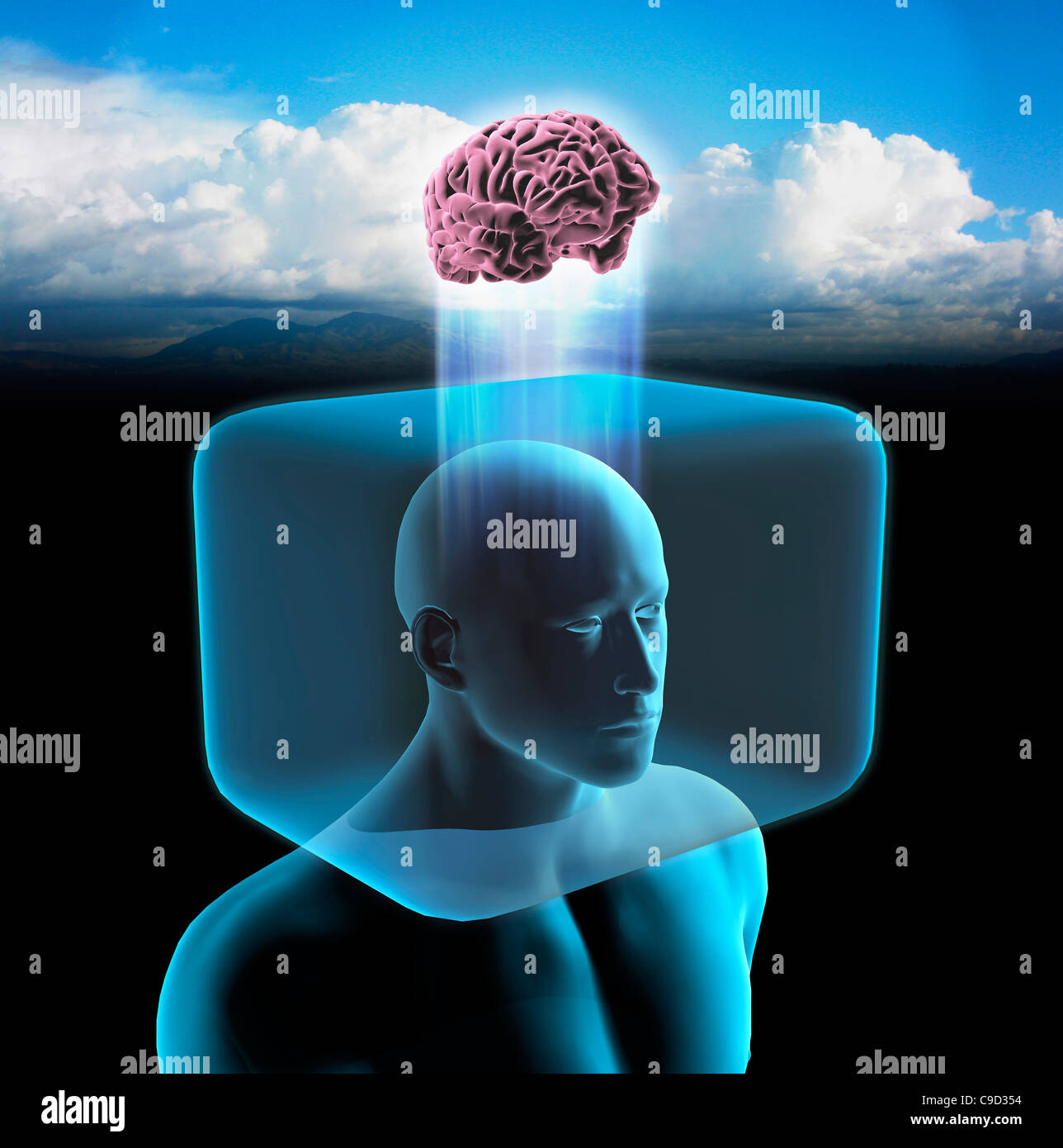 Brain in cage hi-res stock photography and images - Alamy