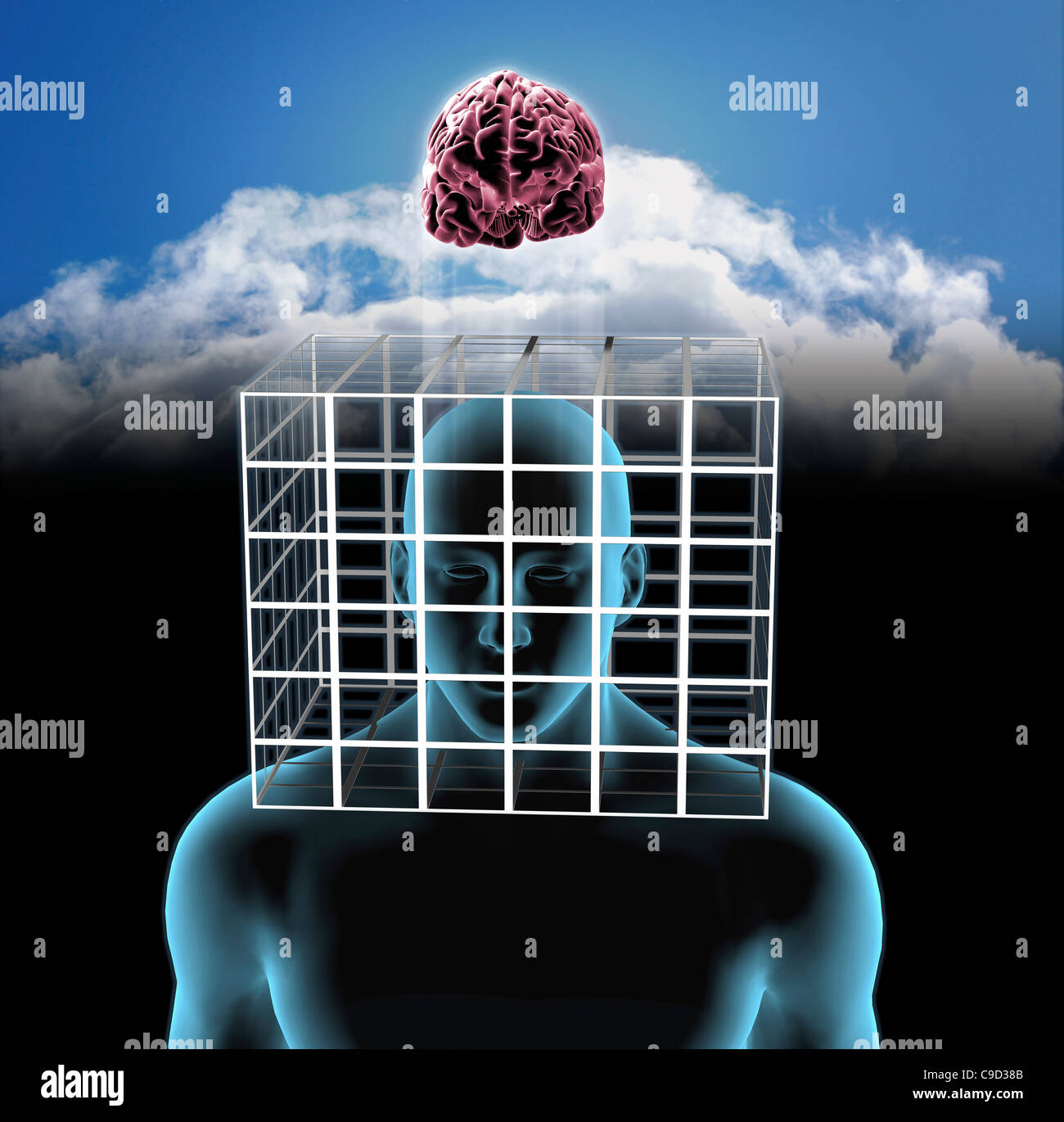 Man inside cage hi-res stock photography and images - Alamy