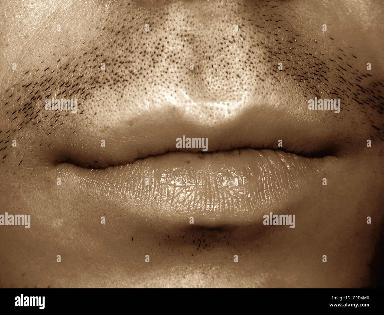 Mans mouth moustache hi-res stock photography and images - Alamy