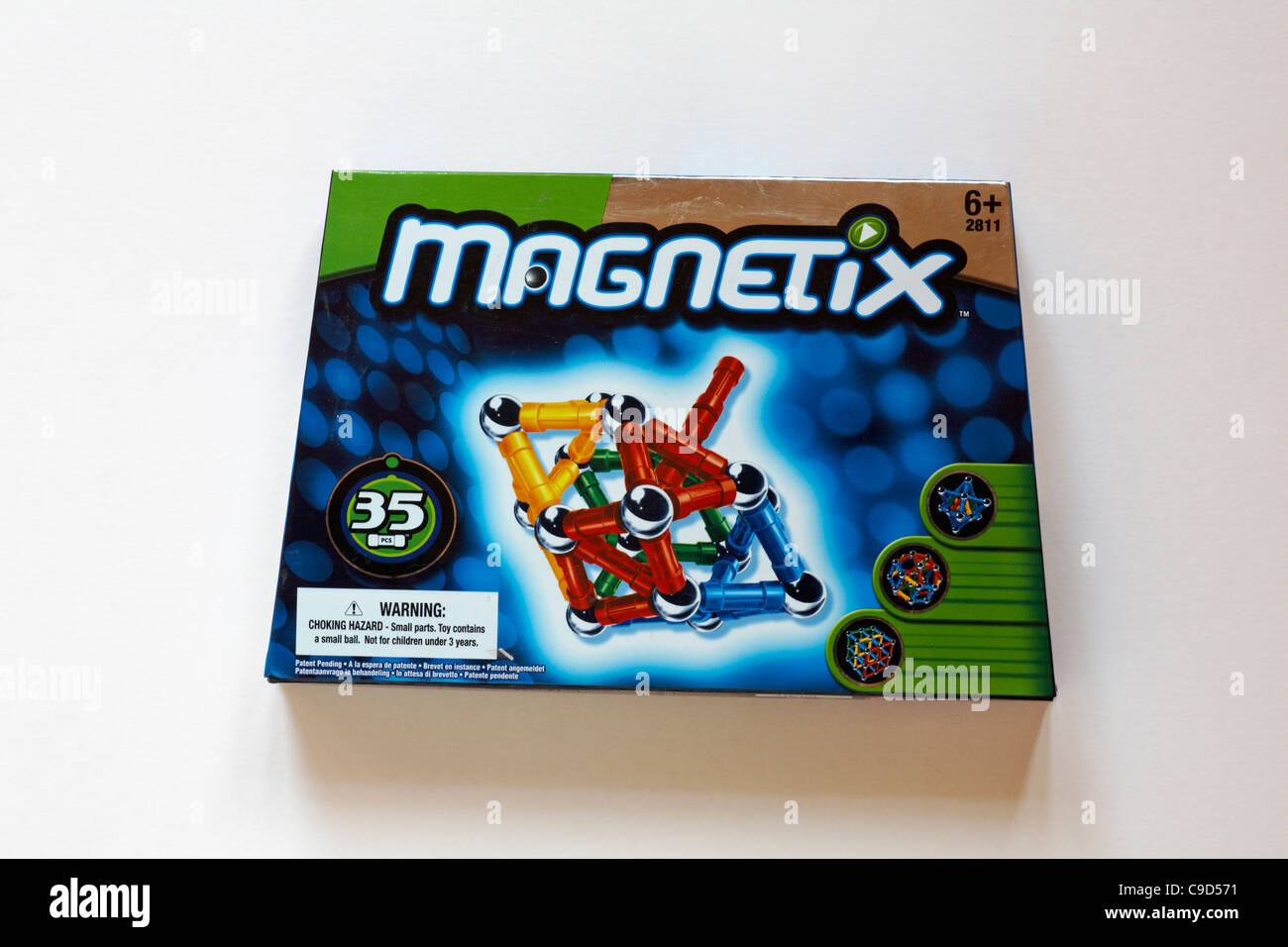 Box of Magnetix isolated on white background Stock Photo - Alamy