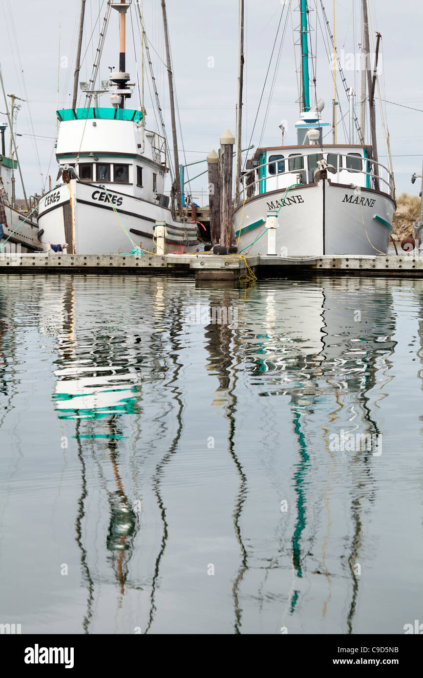 USA, Oregon, Charleston, Fishing boats in harbor Stock Photo - Alamy