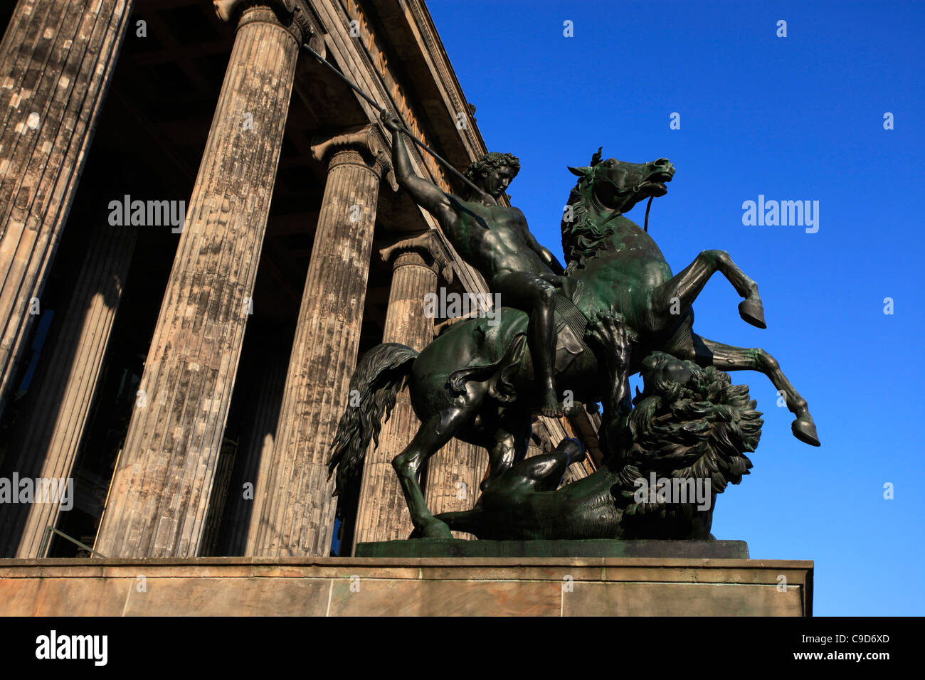 Bronze equestrian statue depicting High Resolution Stock Photography ...