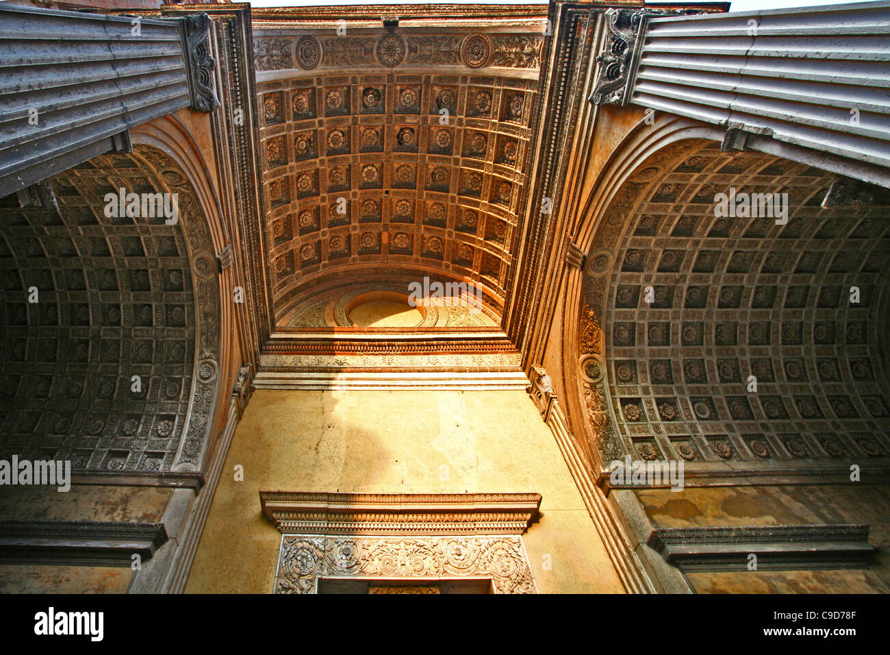 Mantova.Arcade basilica of Saint Andrew .Leon Battisti Alberti ...
