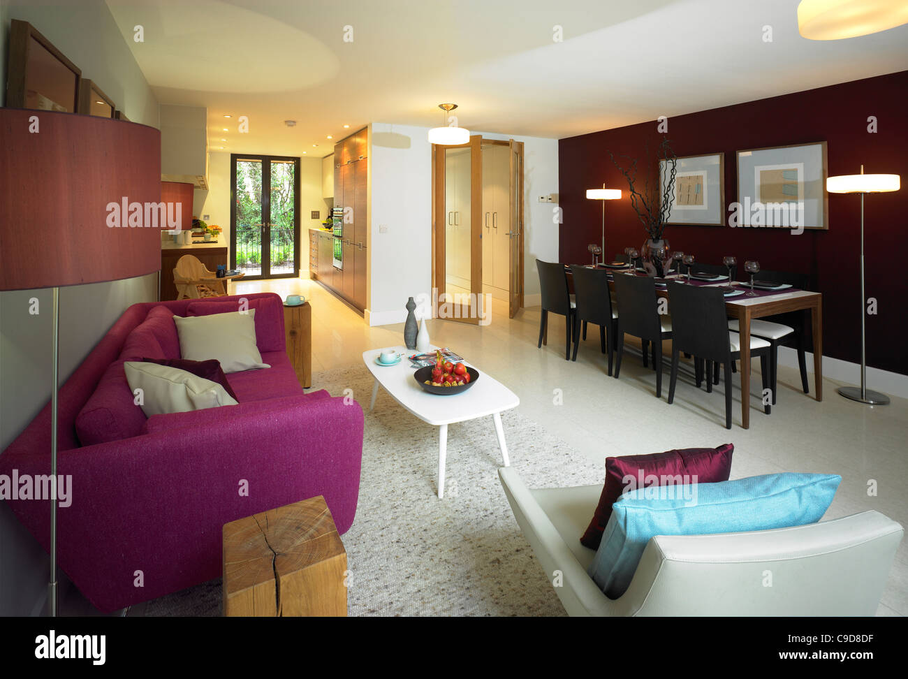 Interior view of open plan area Stock Photo - Alamy