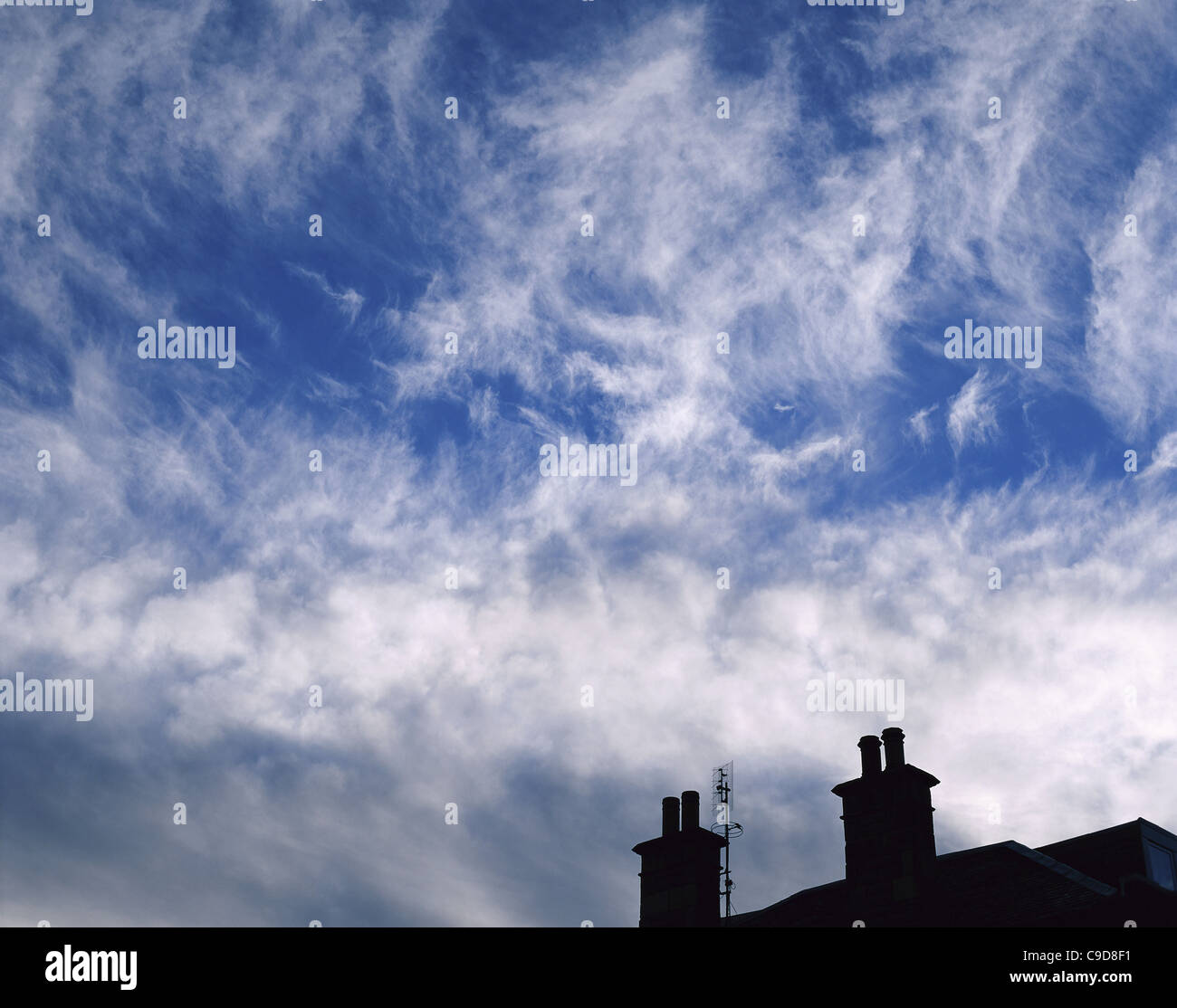 Wispy clouds in the sky Stock Photo - Alamy