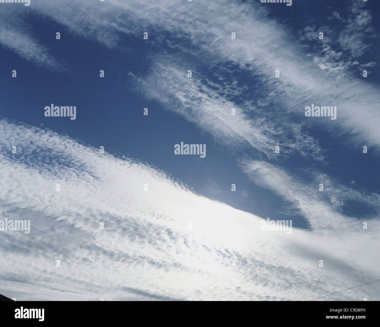 Wispy clouds in the sky Stock Photo - Alamy