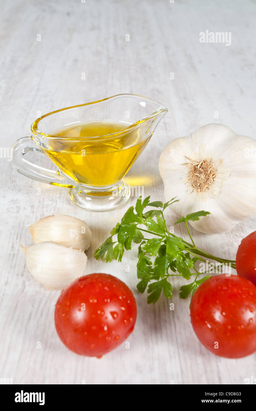 Fresh raw ingredients typical of the italian cuisine Stock Photo - Alamy