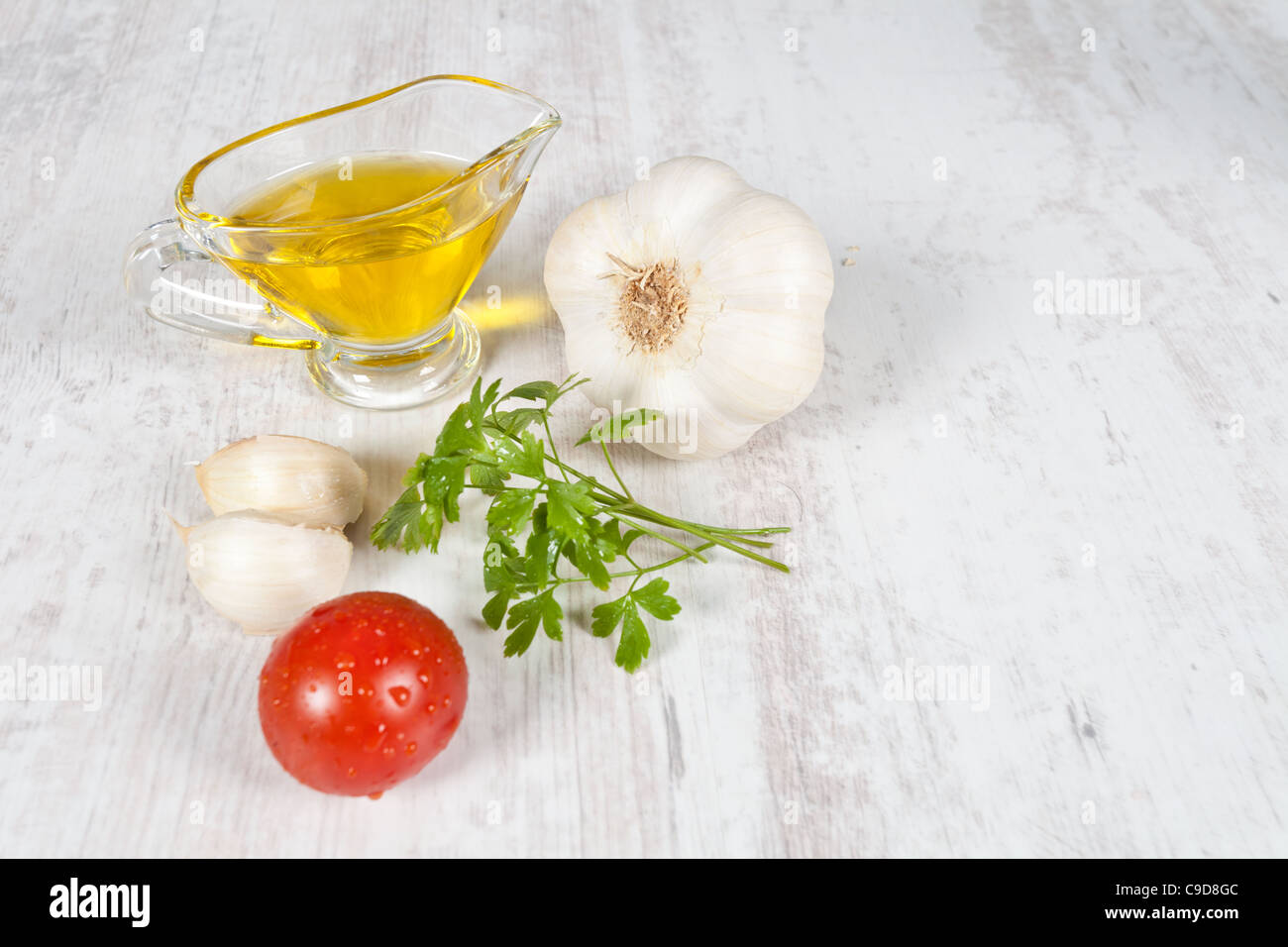 Fresh raw ingredients typical of the italian cuisine Stock Photo - Alamy