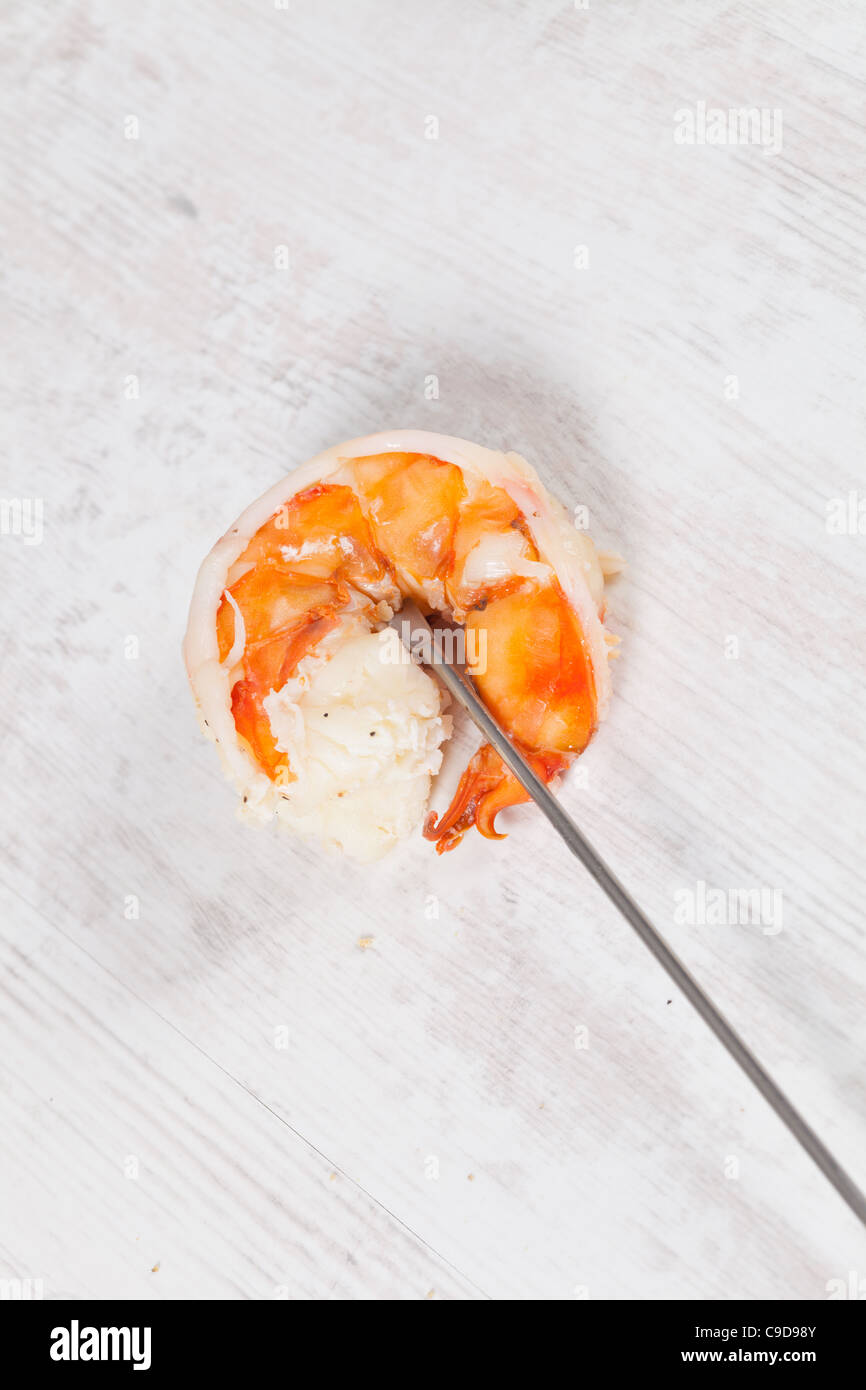 Delicious fresh prawn tails boiled for healthy nutrition Stock Photo ...