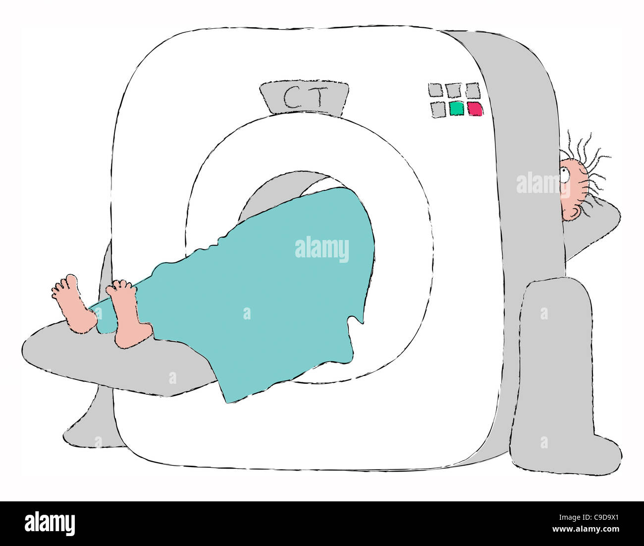 CAT scan, illustration Stock Photo - Alamy