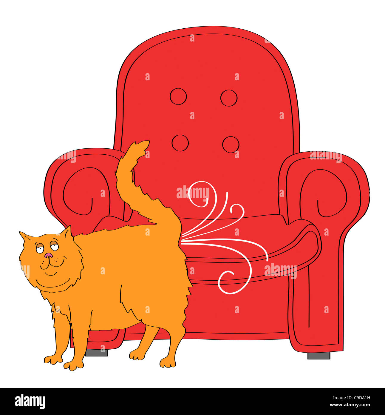Cat Spray, illustration Stock Photo - Alamy