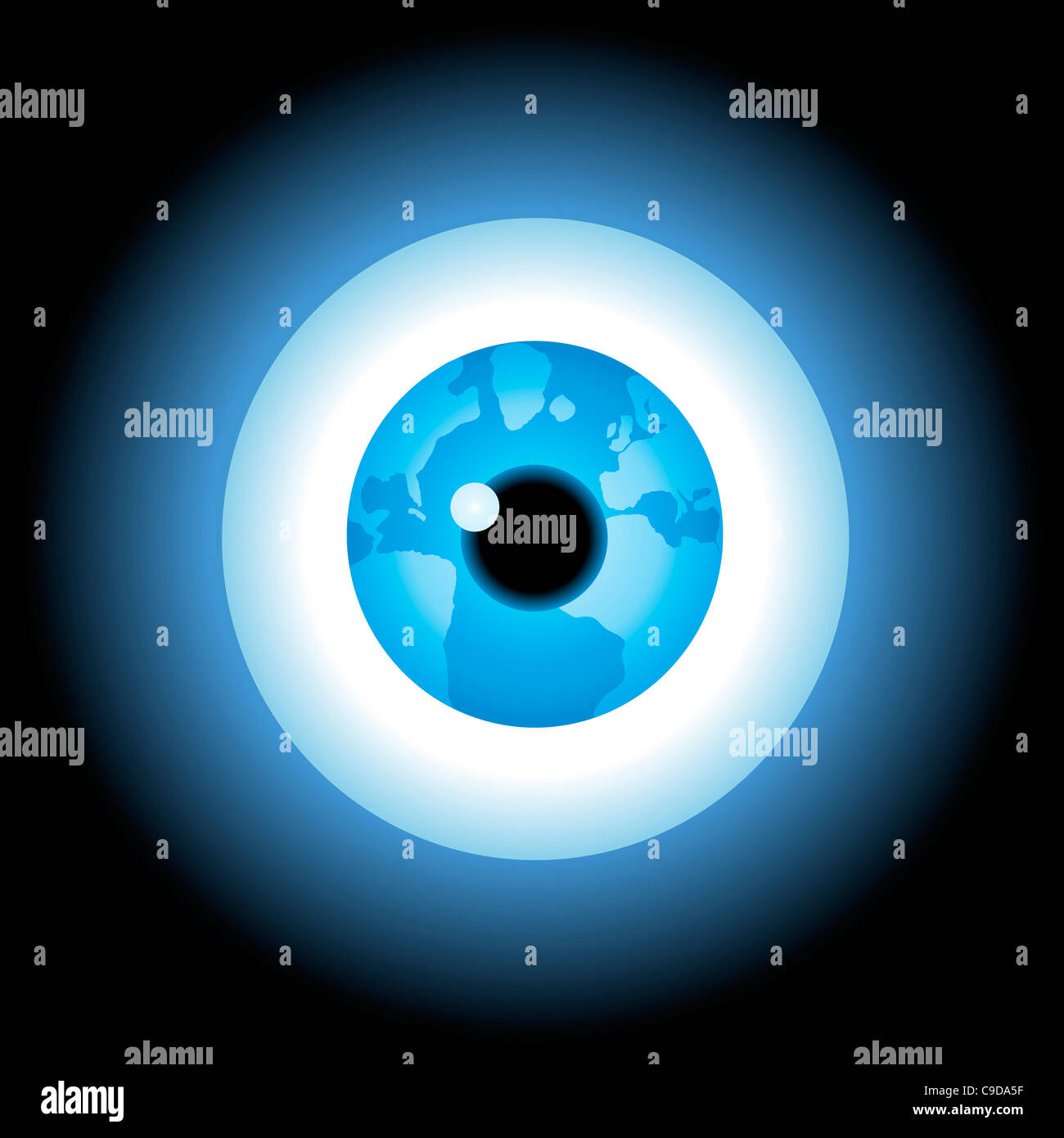World Eye, illustration Stock Photo - Alamy