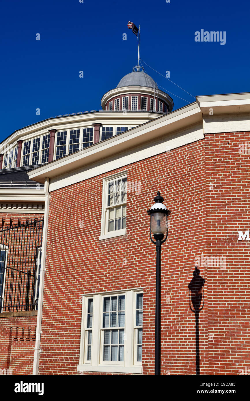 The exterior of the Mount Clare Station entrance at B&O Railroad Museum ...