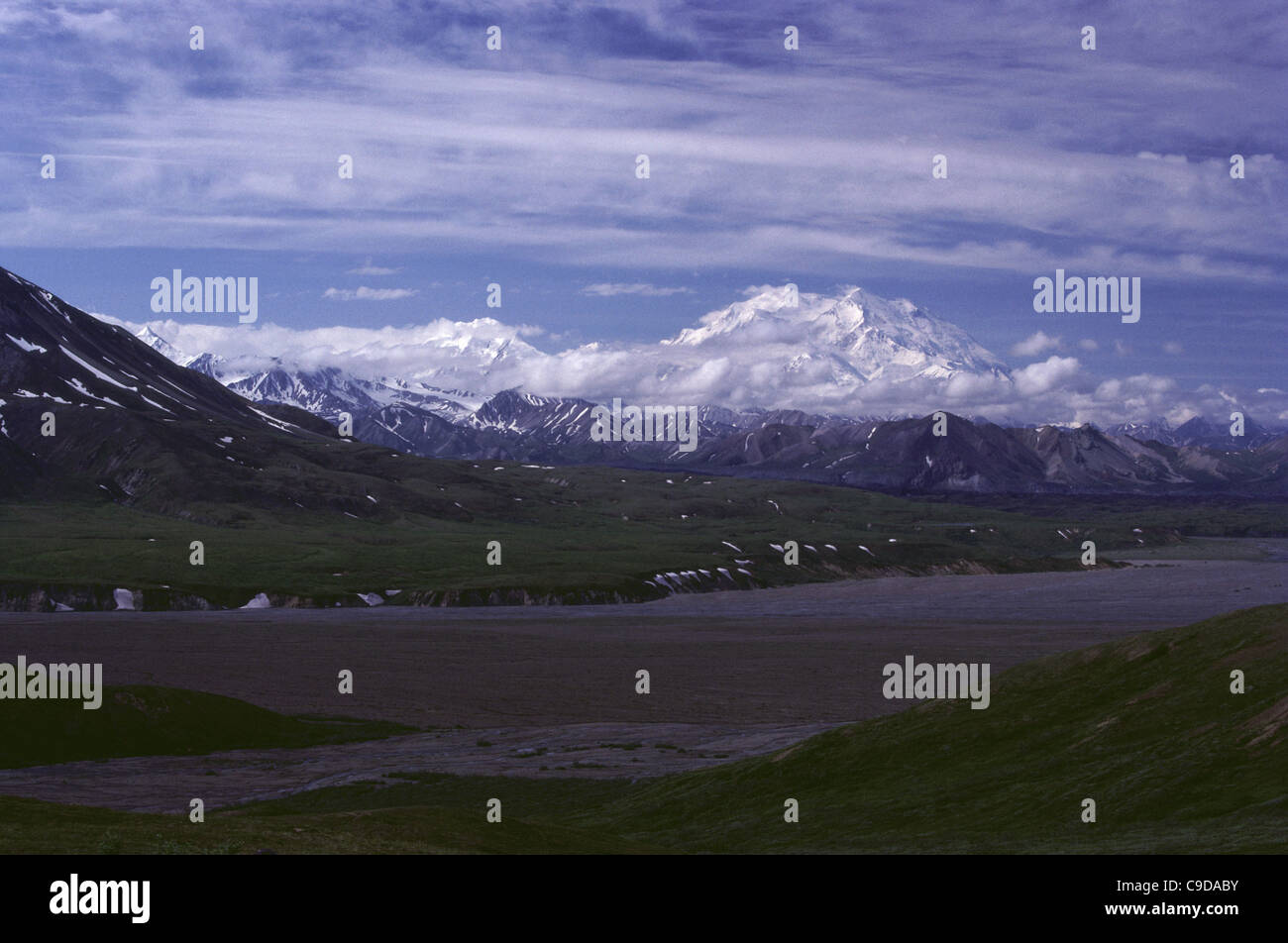Panoramic view of Mount McKinley, Denali National Park, Alaska, USA ...