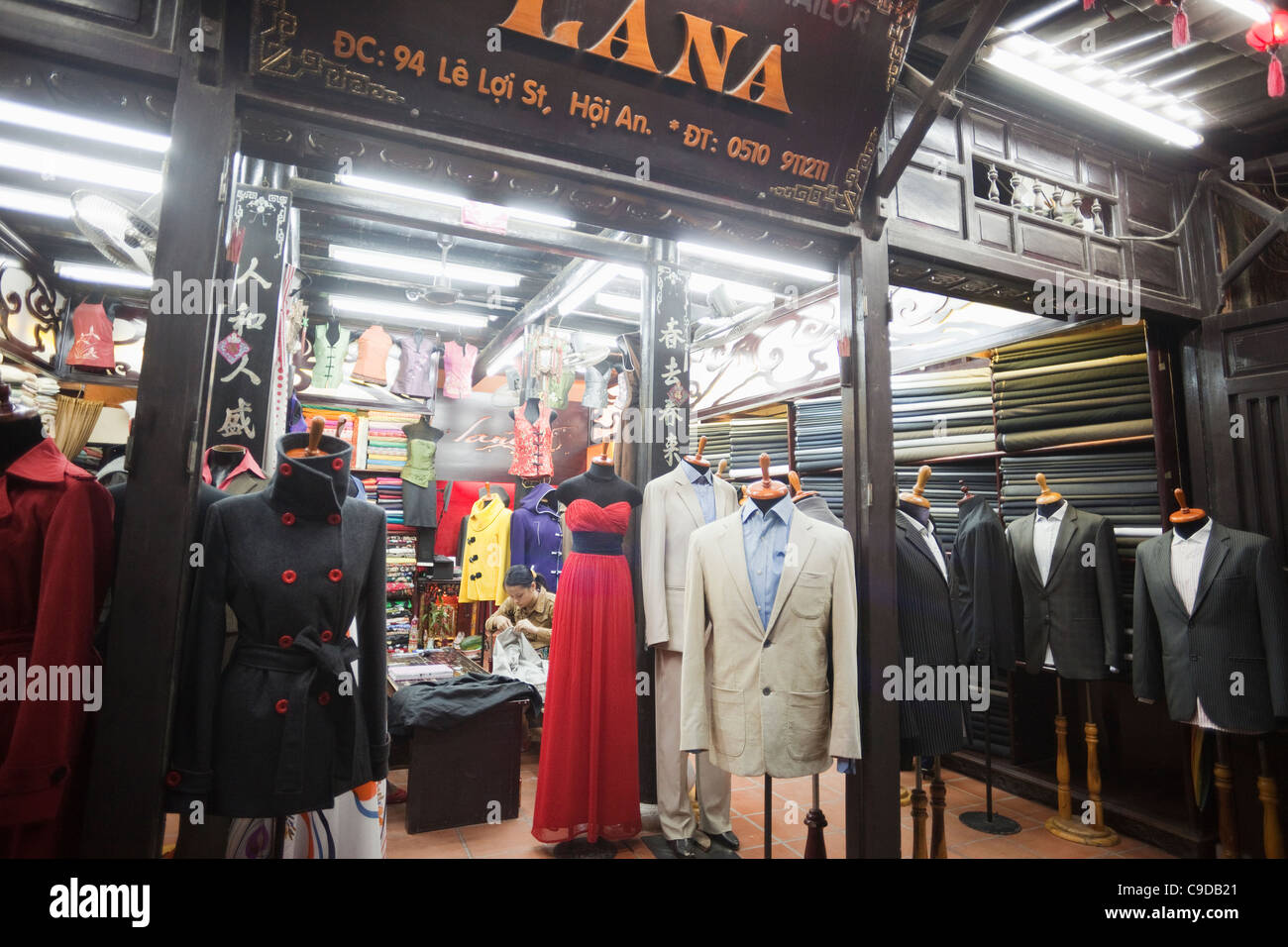 Vietnam, Hoi An, Tailors Shop Display Stock Photo - Alamy