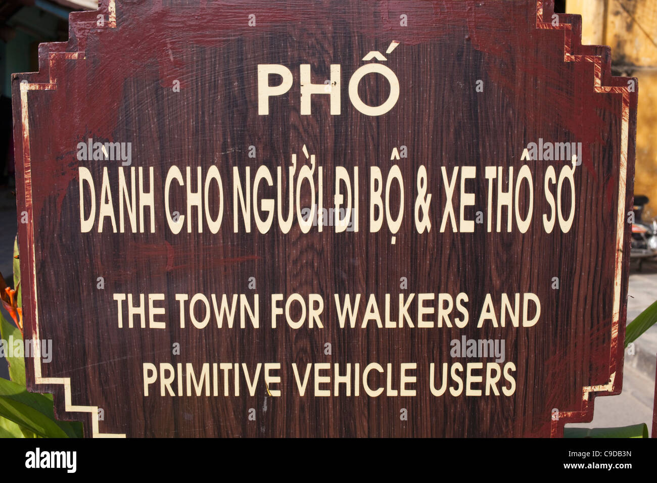 Vietnam, Hoi An, Street Sign Stock Photo - Alamy
