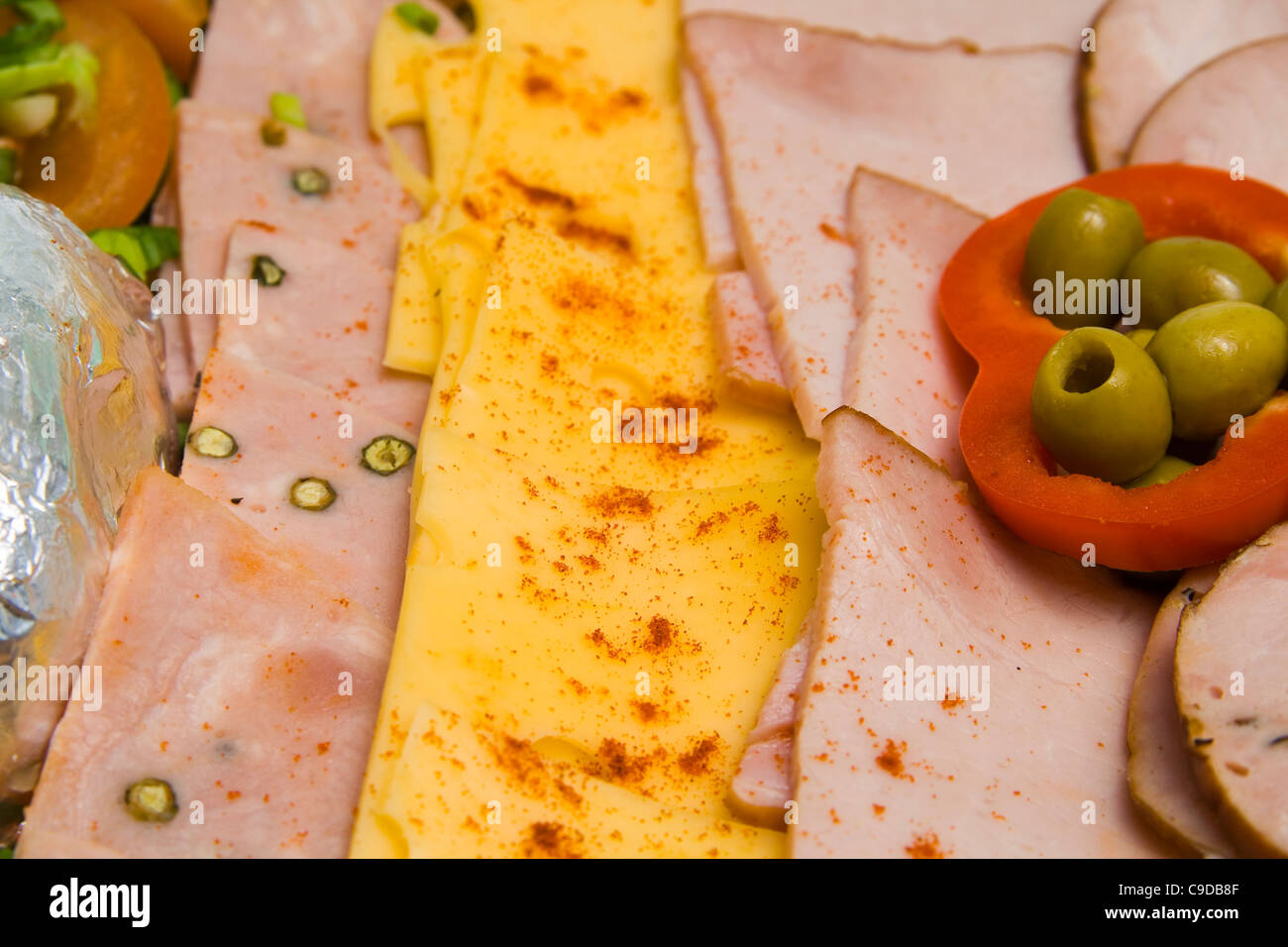 Breakfast food on white background Stock Photo - Alamy