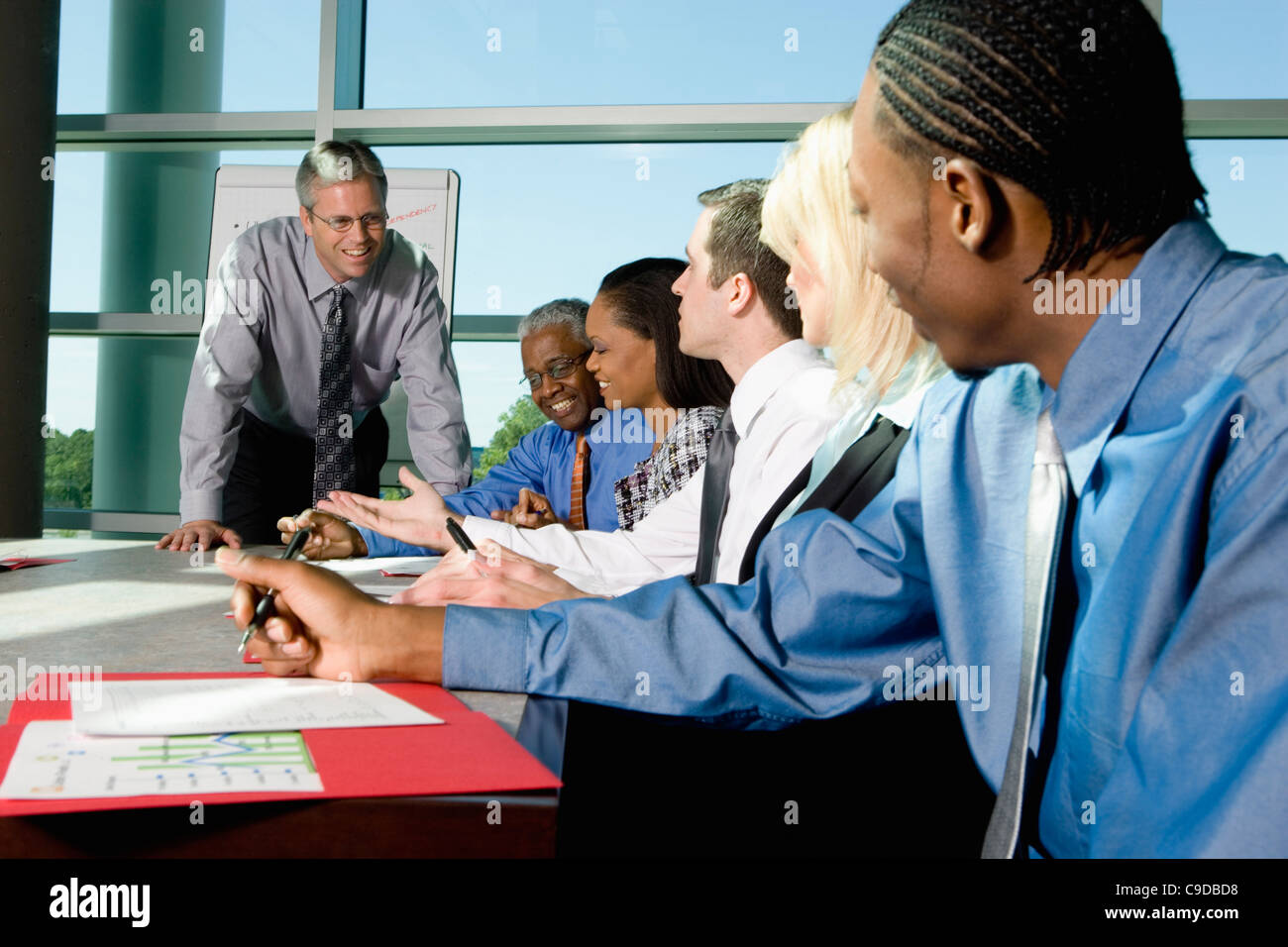 Business colleagues in a meeting Stock Photo - Alamy