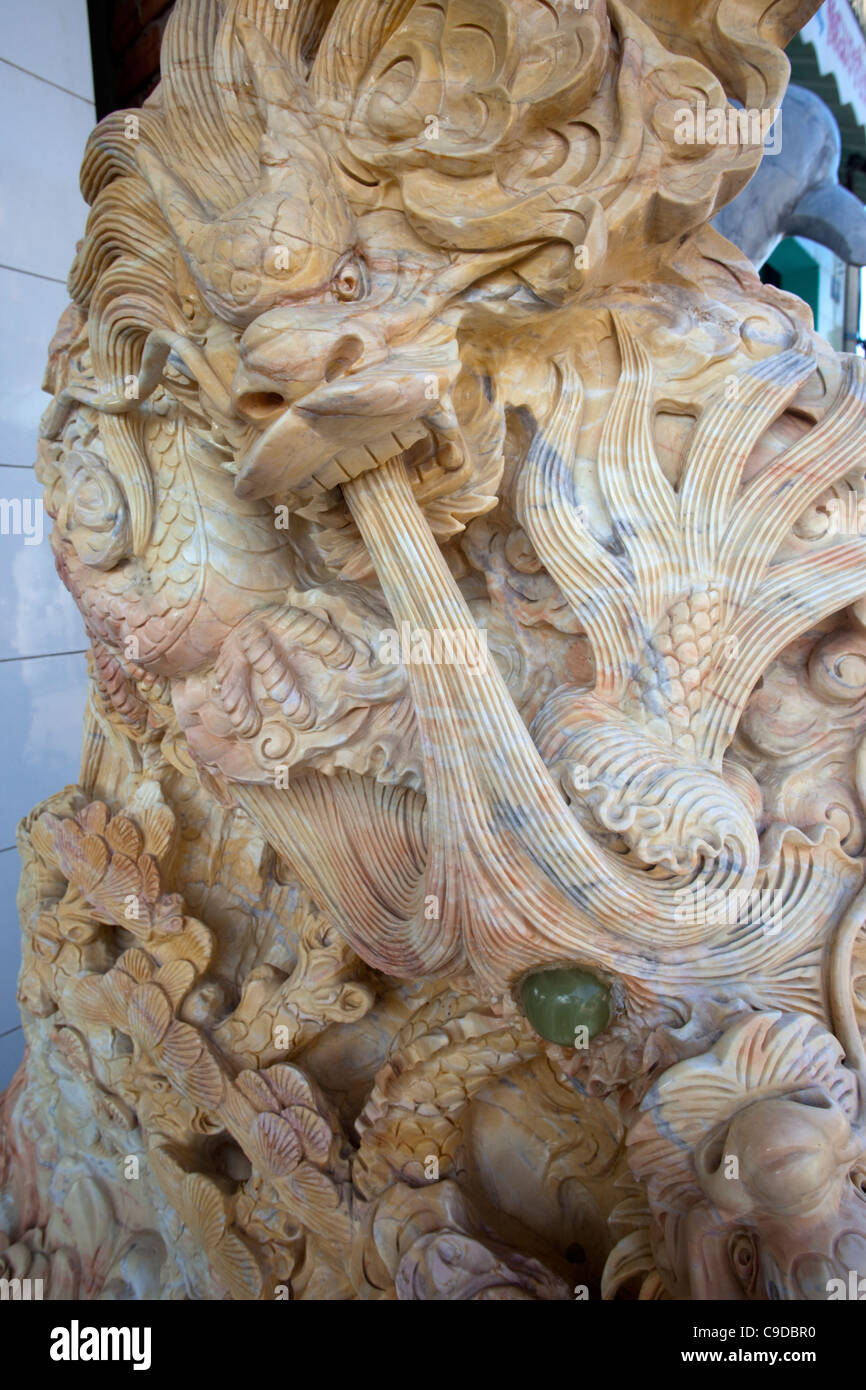 Vietnam, Hoi An, Marble Mountain, Marble Dragon Statue for Sale Stock ...