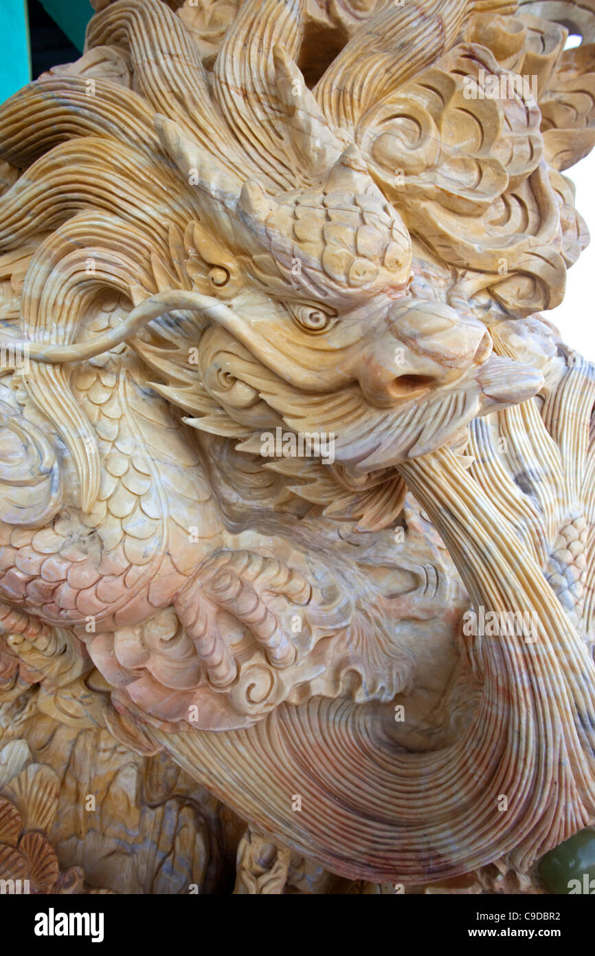 Vietnam, Hoi An, Marble Mountain, Marble Dragon Statue for Sale Stock ...